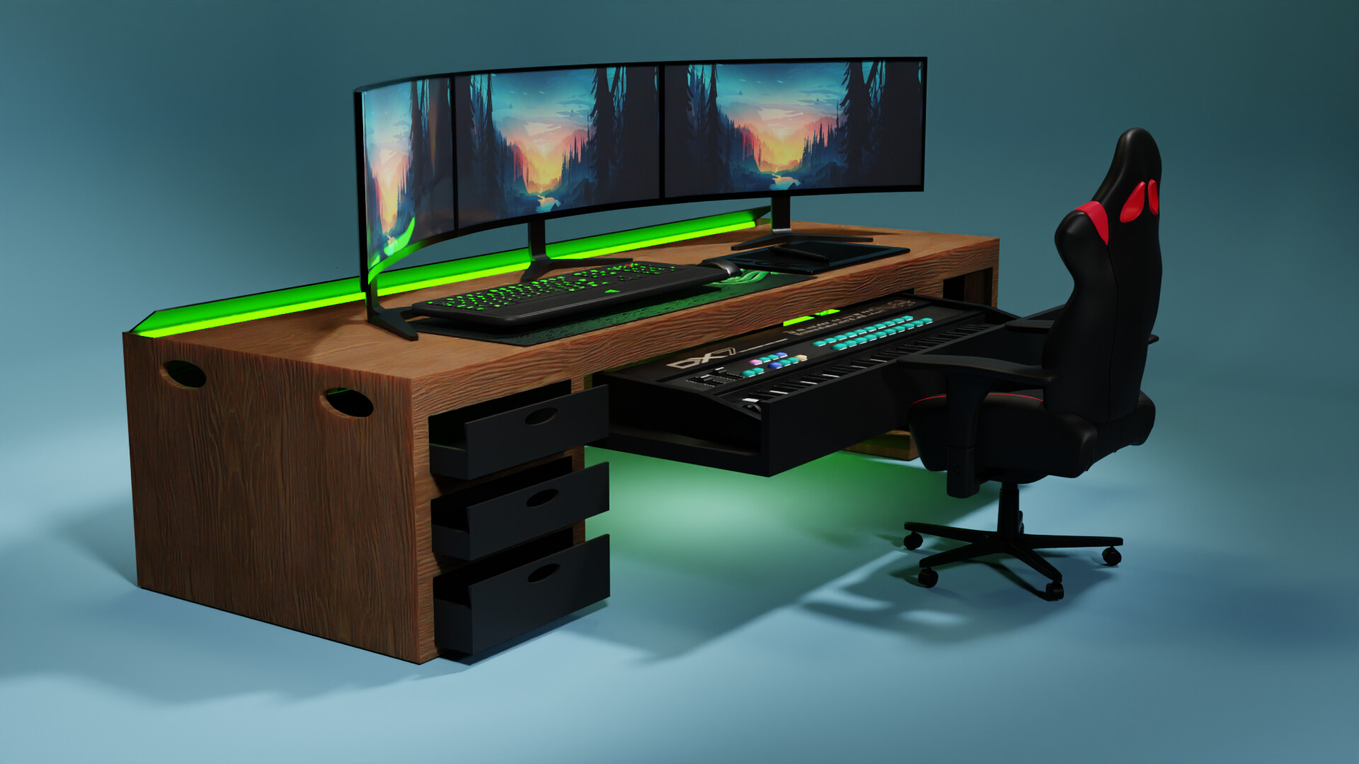 ArtStation - PC Security Desk Design