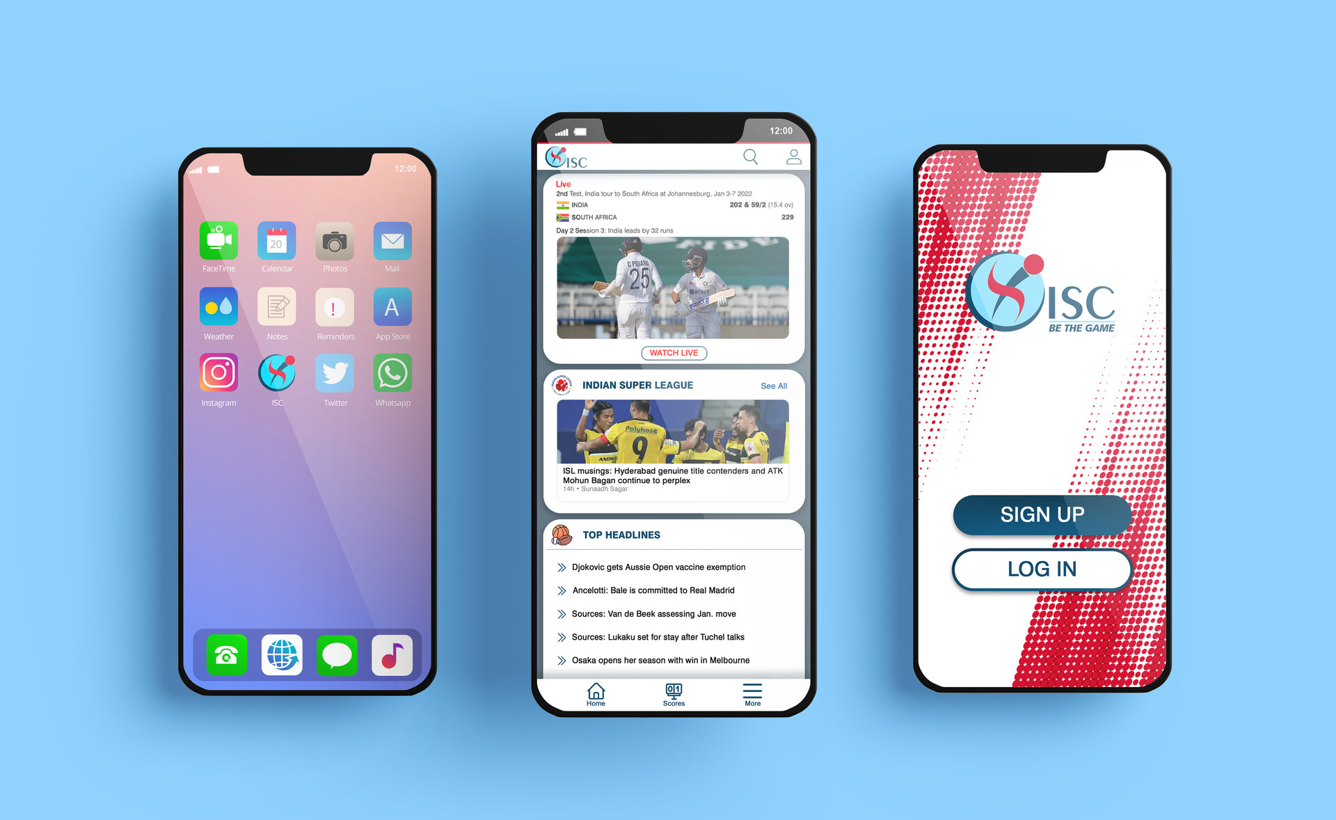 ArtStation - ISC Mobile App - Sports Channel App