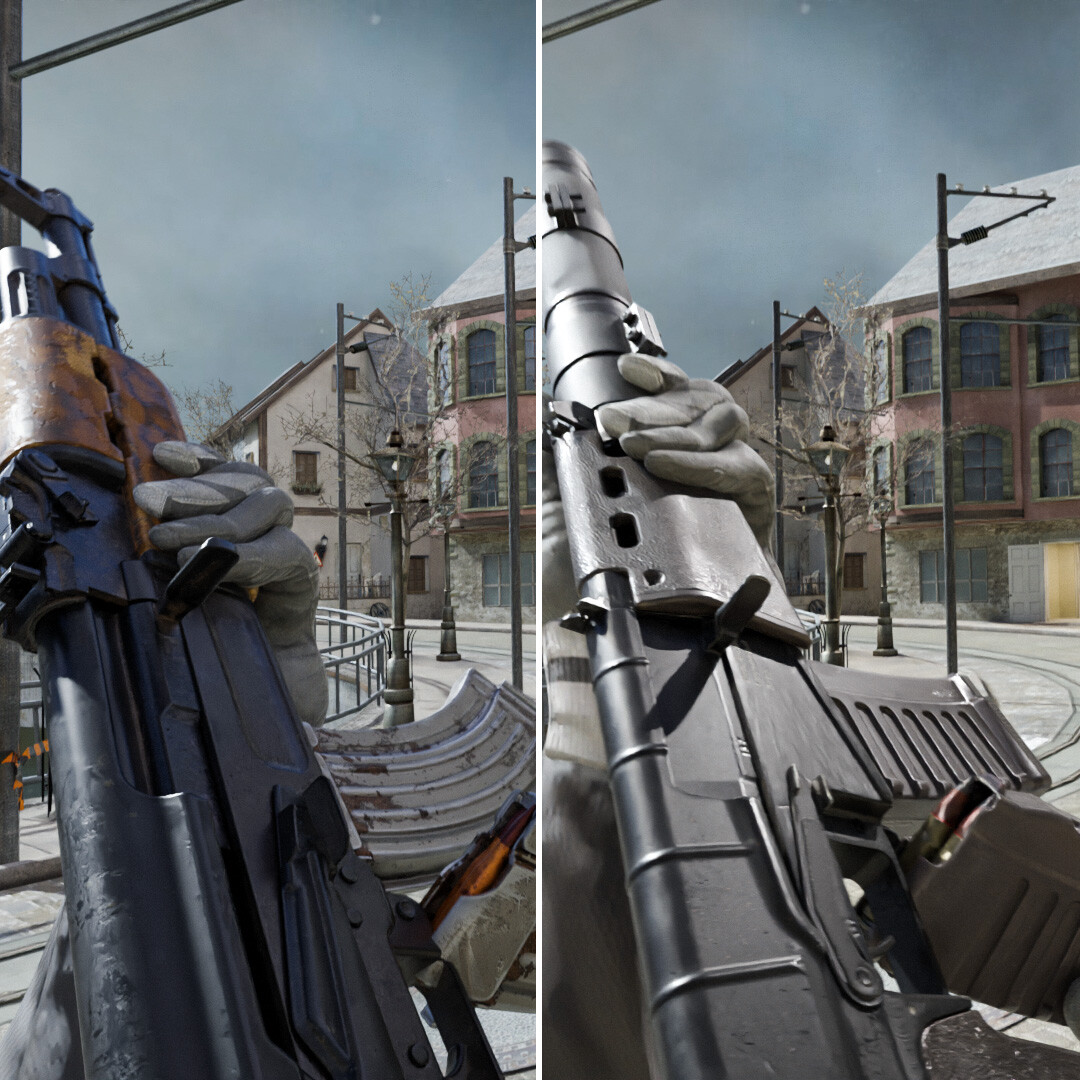 ArtStation - COD: BOCW AK-74u animations with an AK-47 and AS-VAL