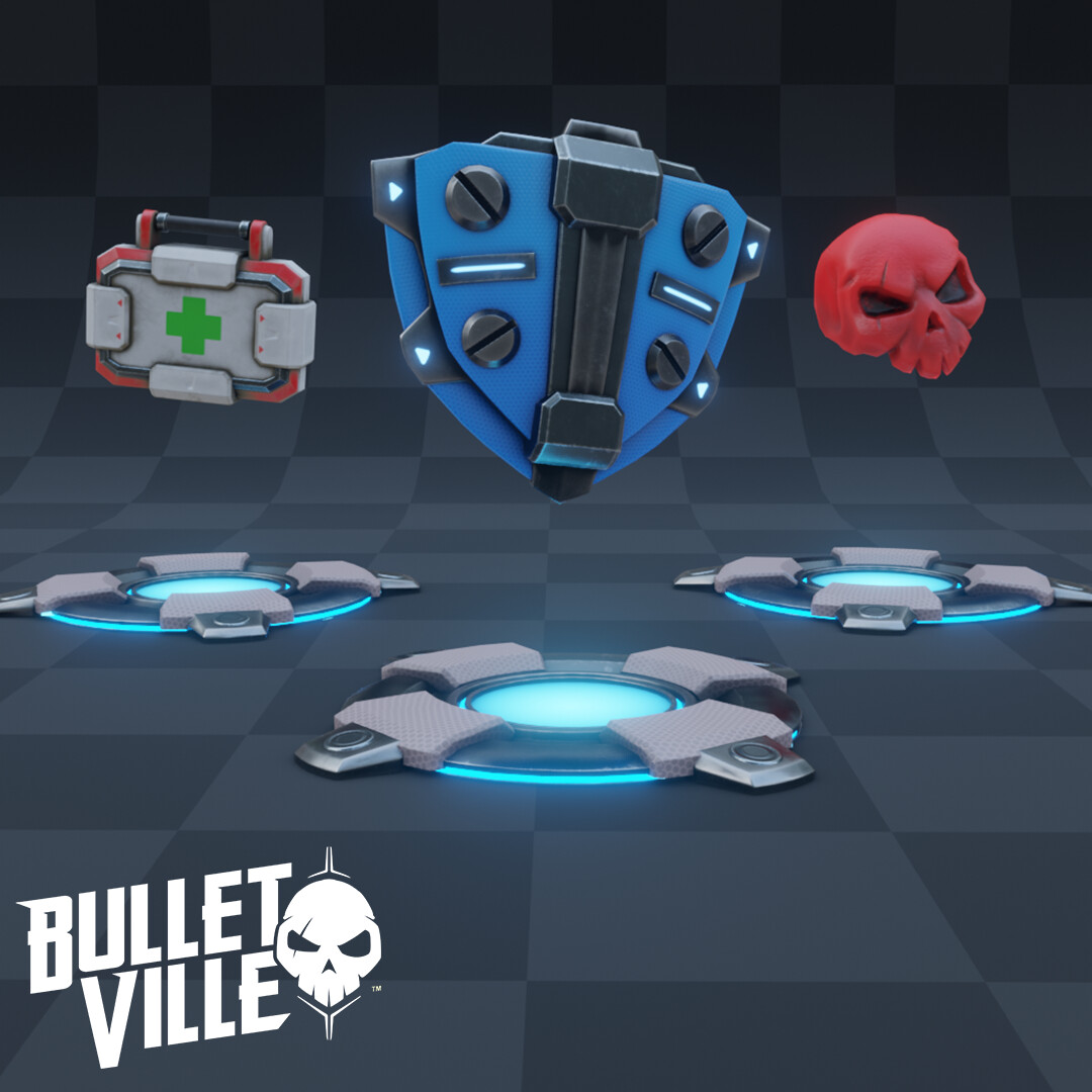 ArtStation - POWER UPS // BULLETVILLE