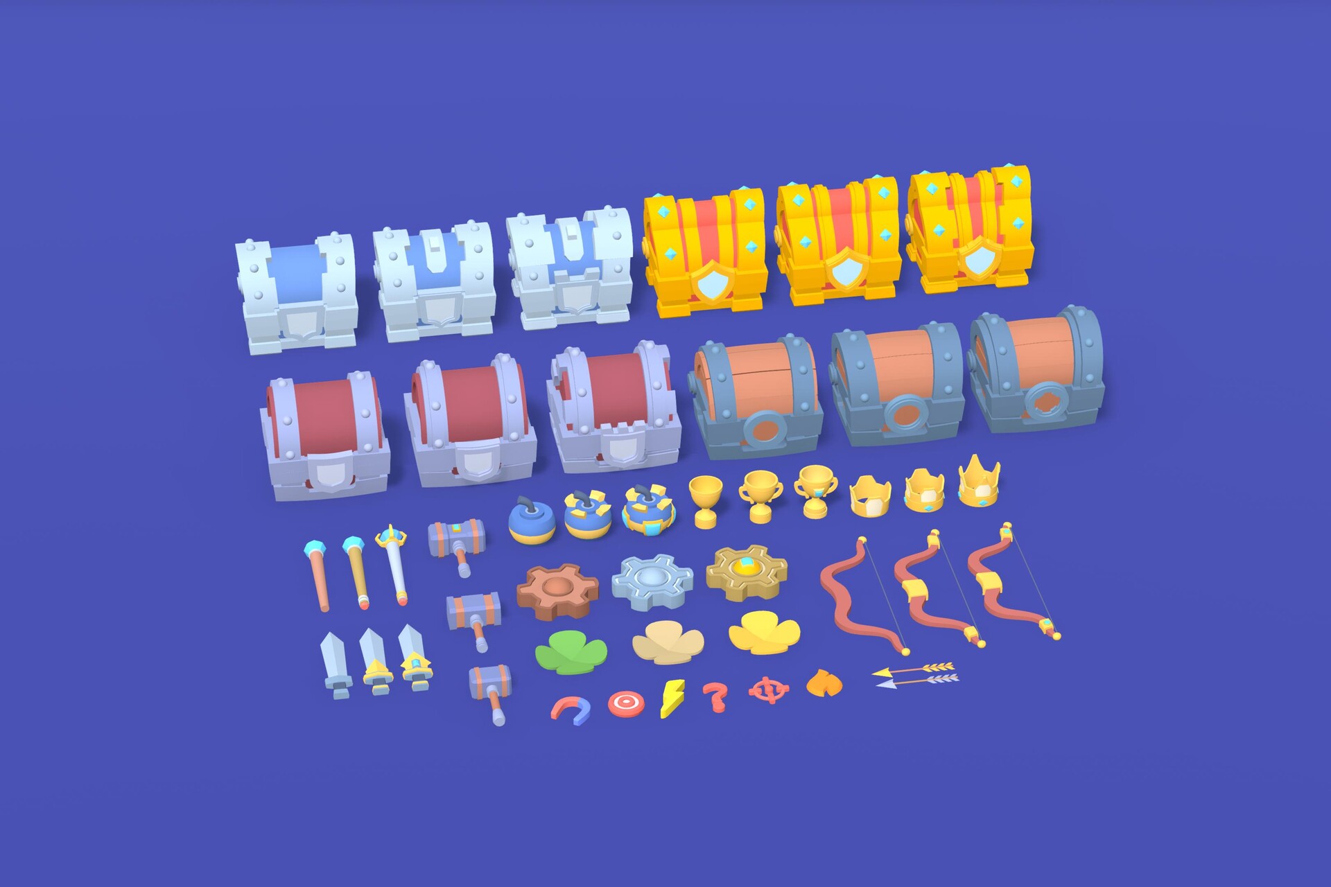 ArtStation - Low Poly Chests & Props Pack