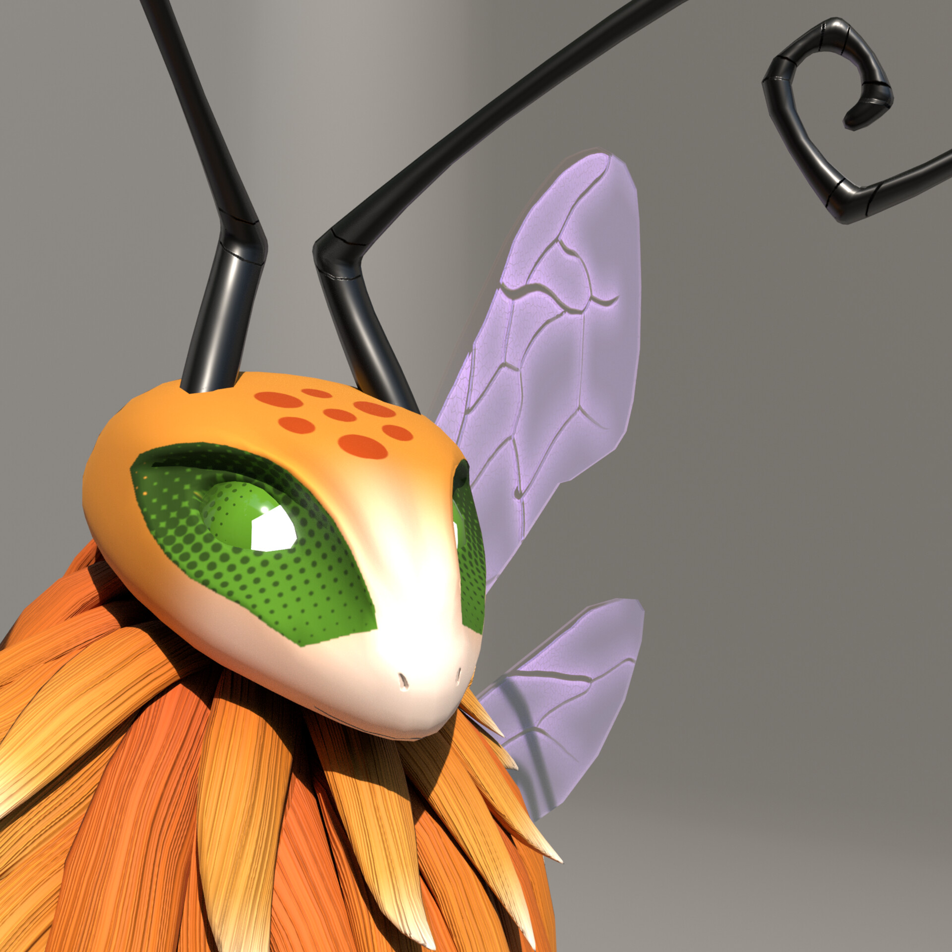 ArtStation - Blue Banded Bee Character