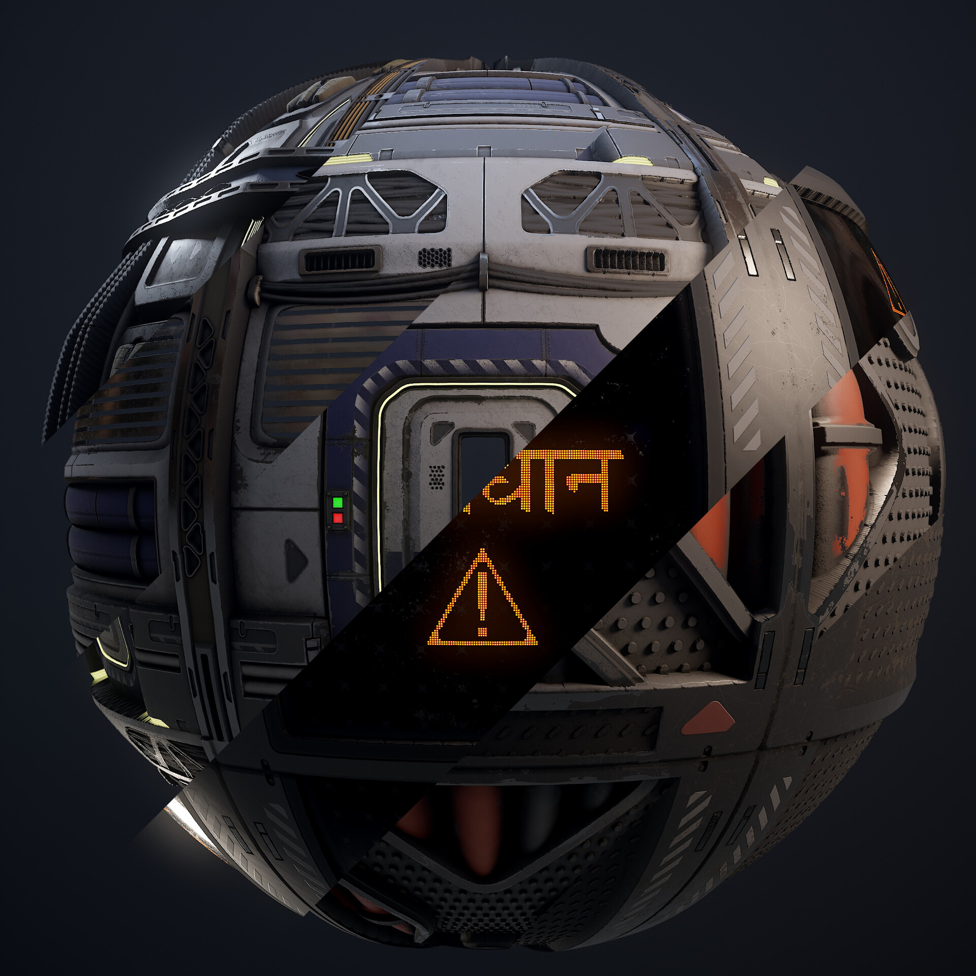 ArtStation - Sci-Fi Material Study