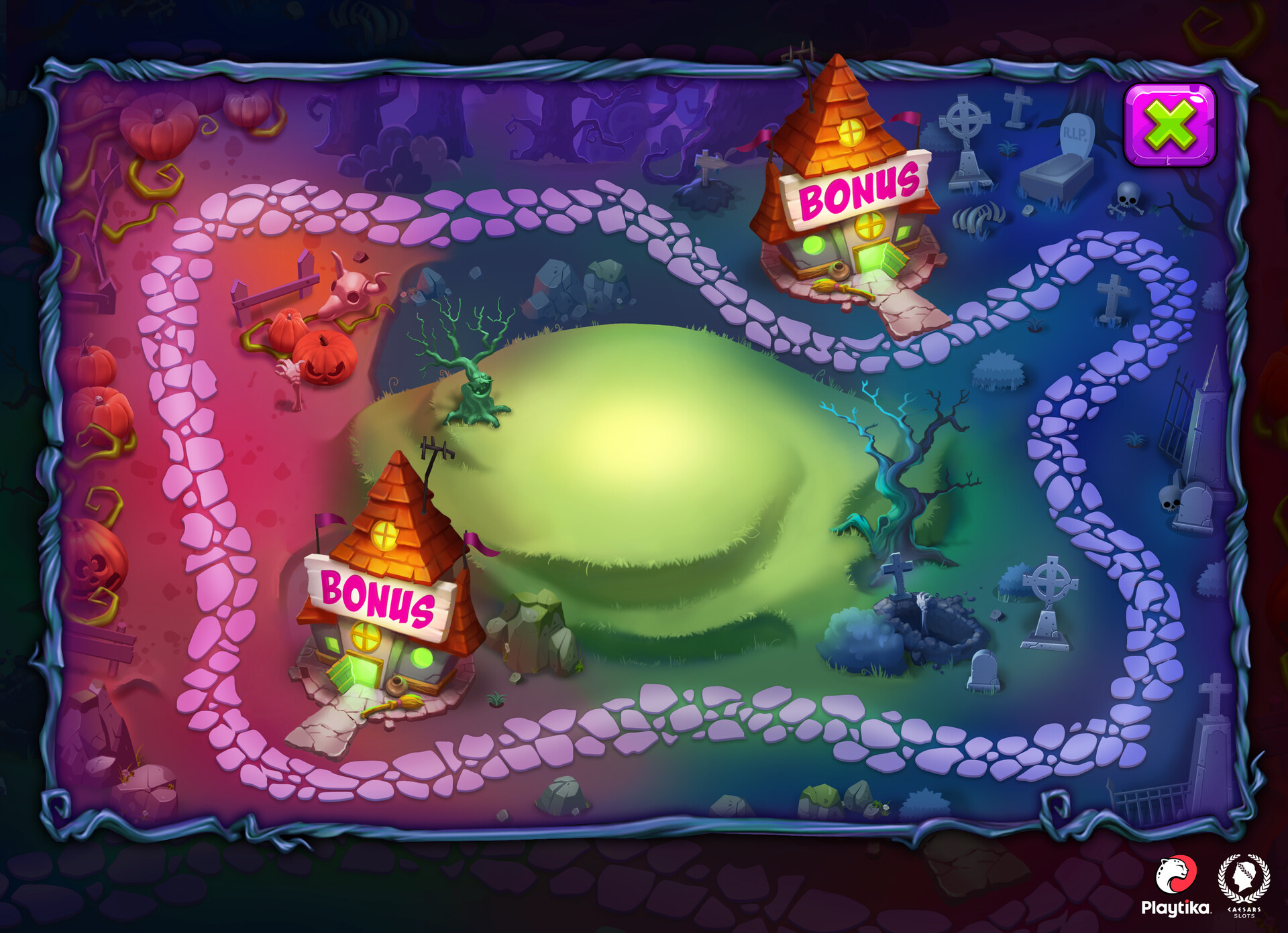 ArtStation - Halloween progress map