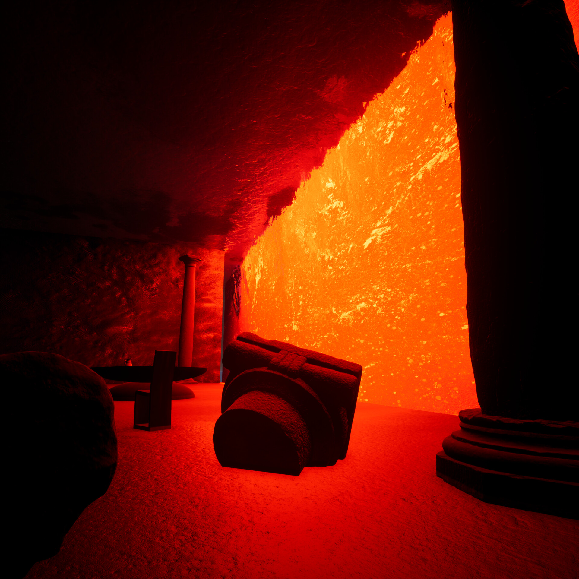 ArtStation - Art: lava room