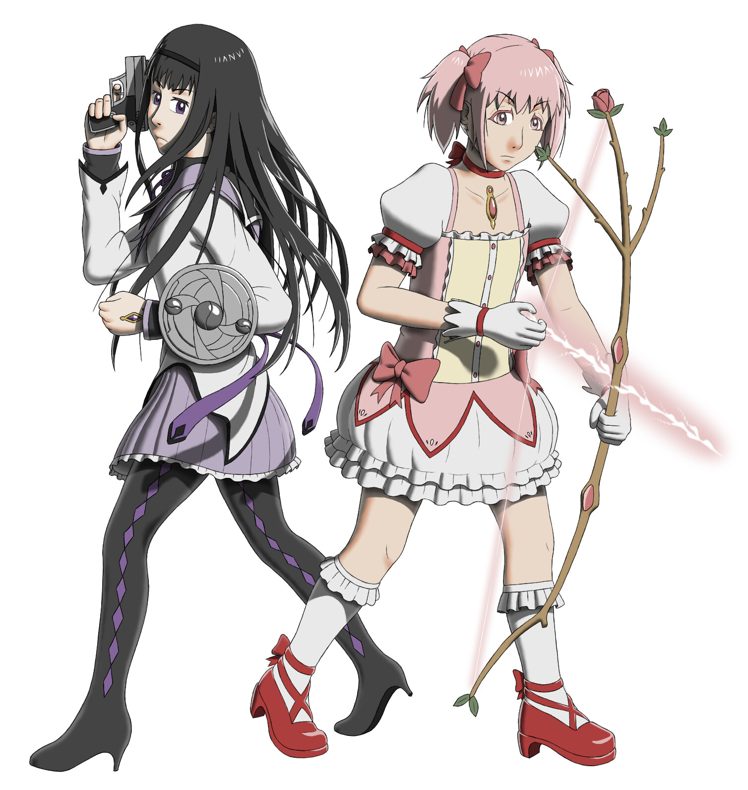 ArtStation - Kaname Madoka and Akemi Homura