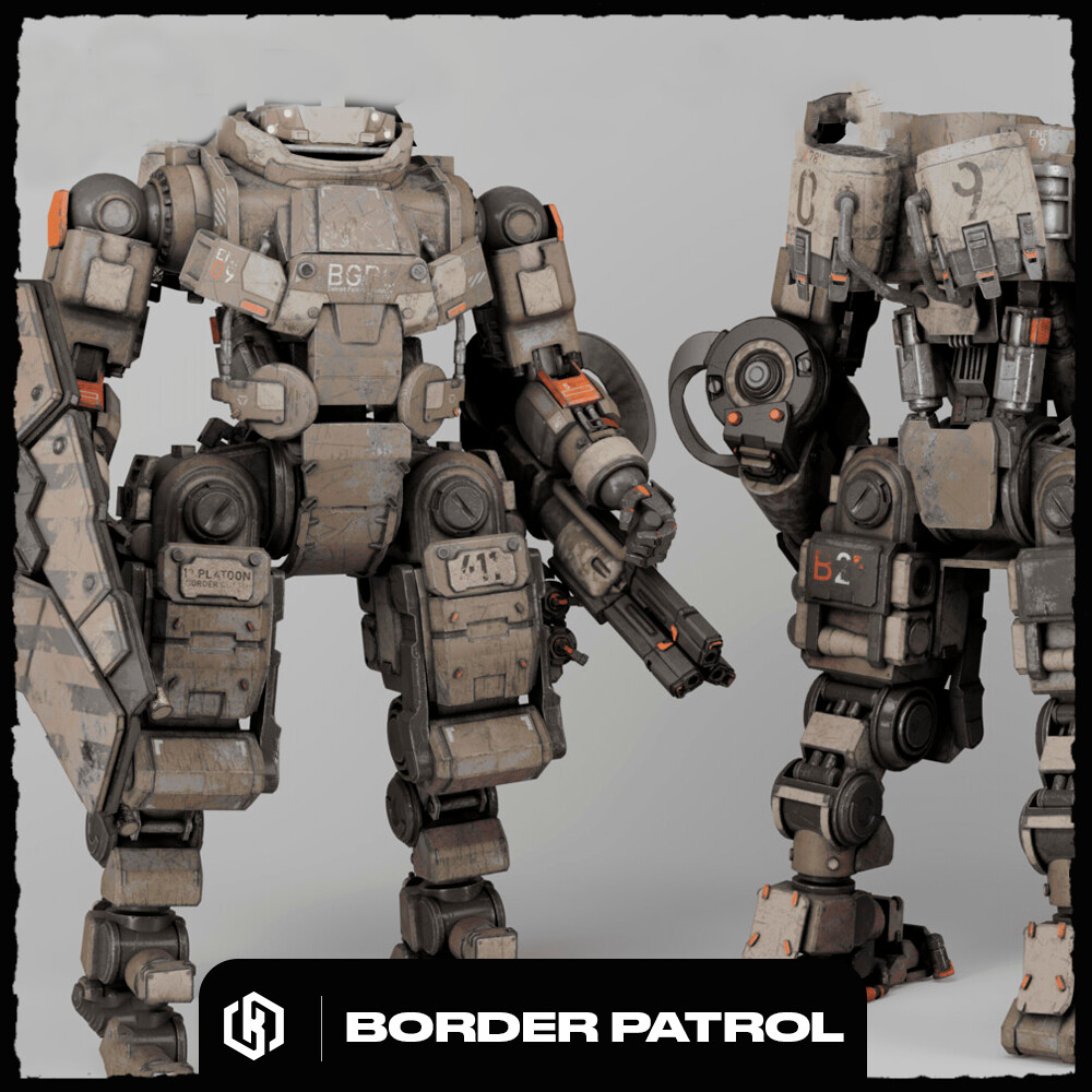 ArtStation - Border Patrol Mech