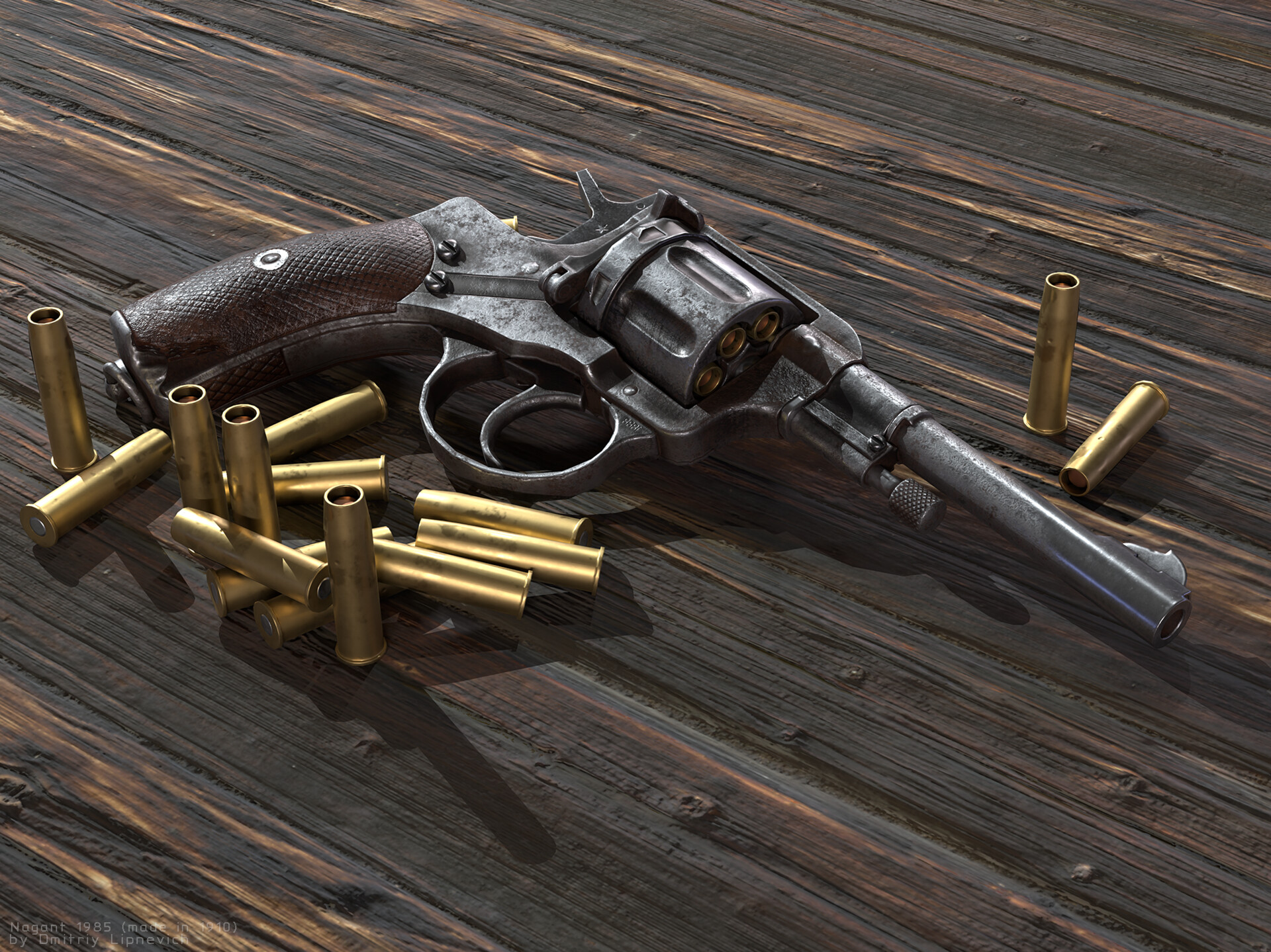 ArtStation - Nagant 1985 | gameready