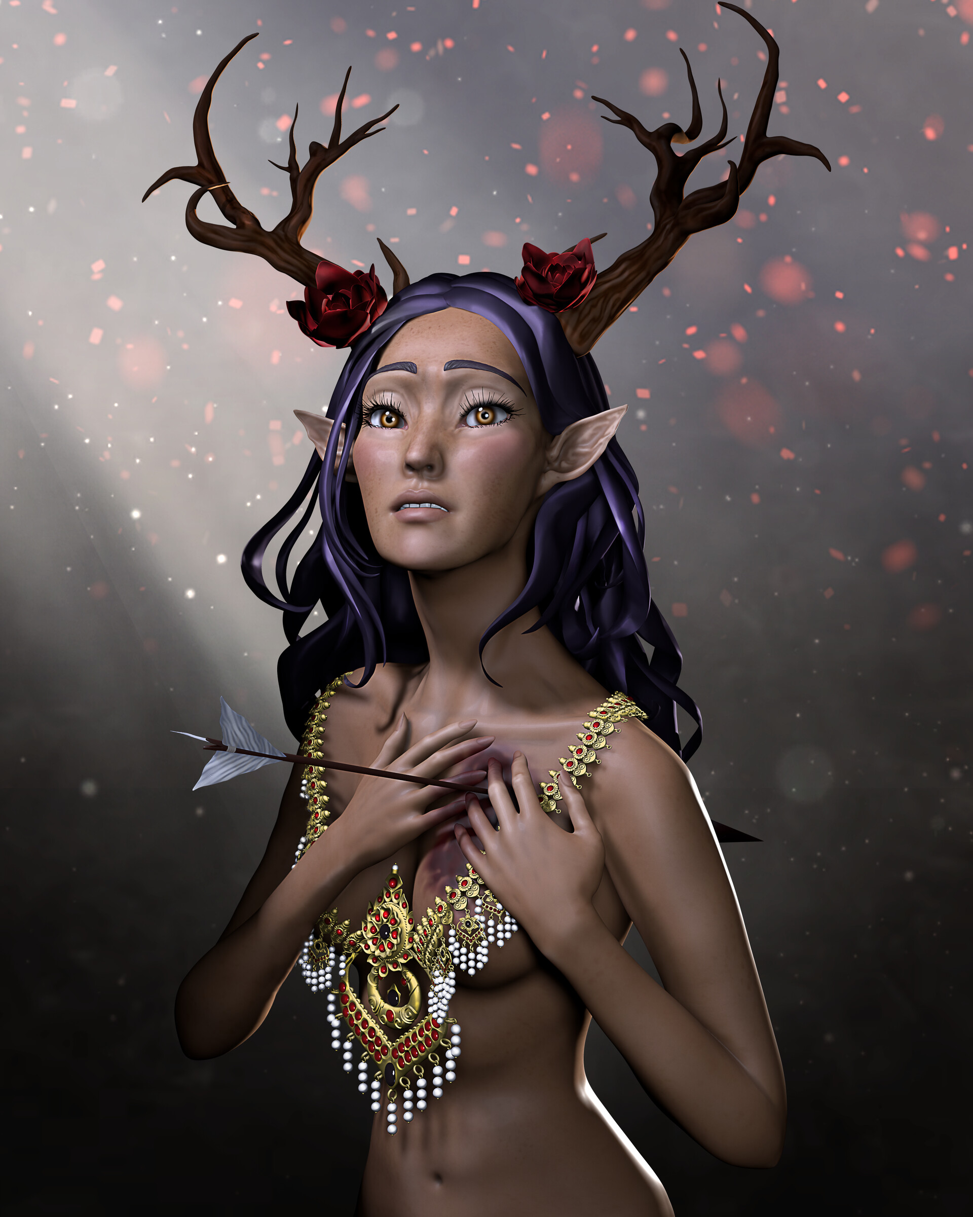 ArtStation - Deer woman