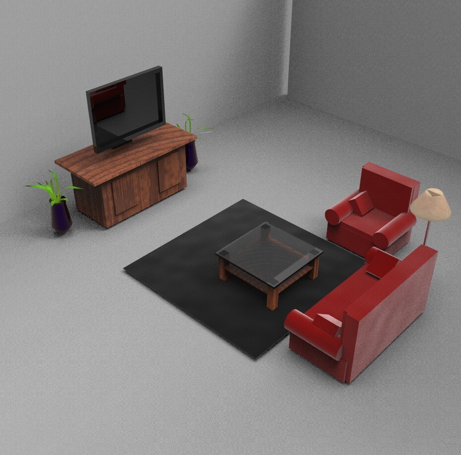 ArtStation - 3D simple house furniture modeling