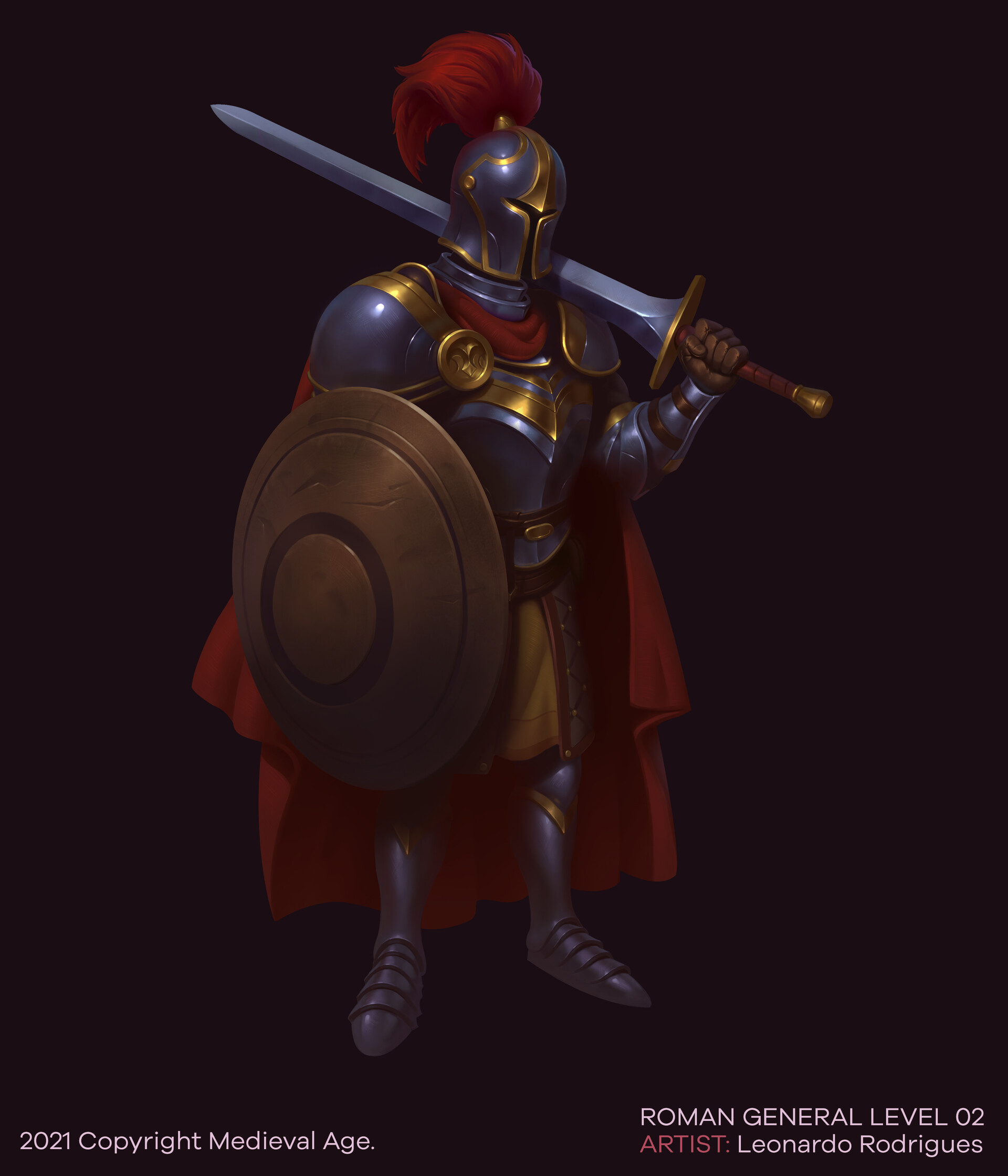 ArtStation - Roman General - Medieval Age Character