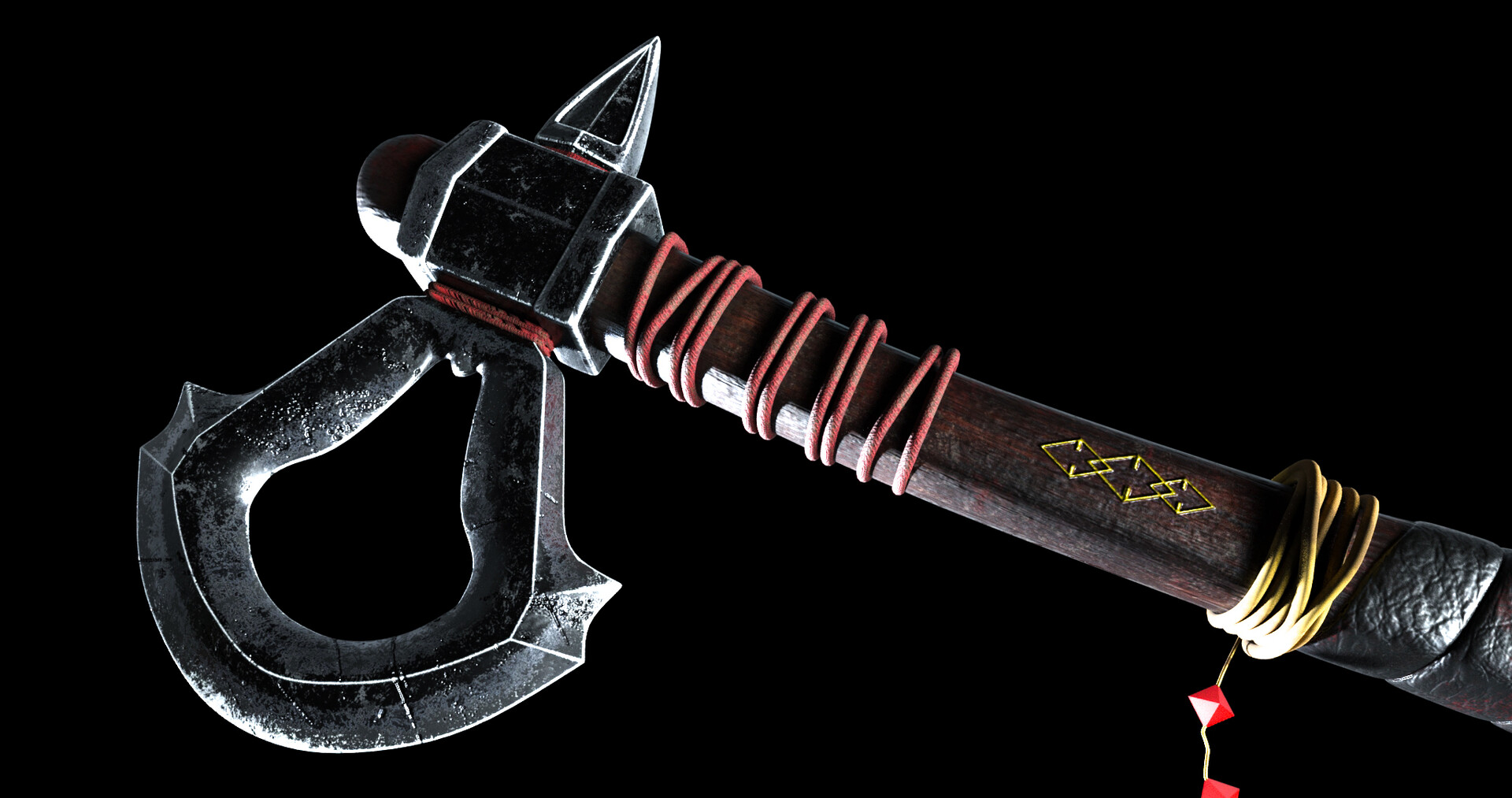Artstation Tomahawk Axe Melee Weapon Inspired From Ac Iii