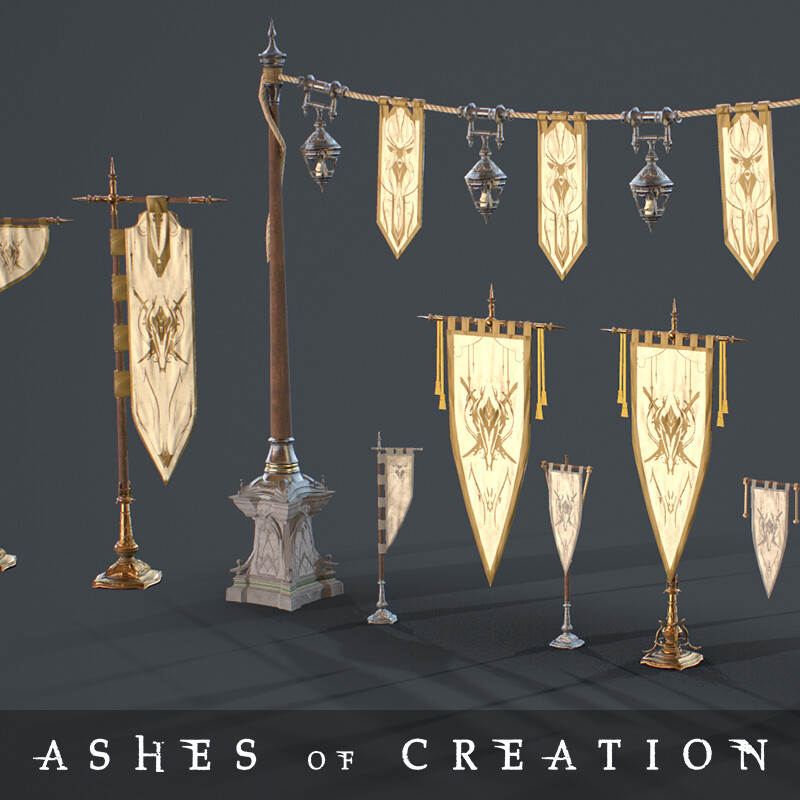 ArtStation - Empyrean Elven Banner Set