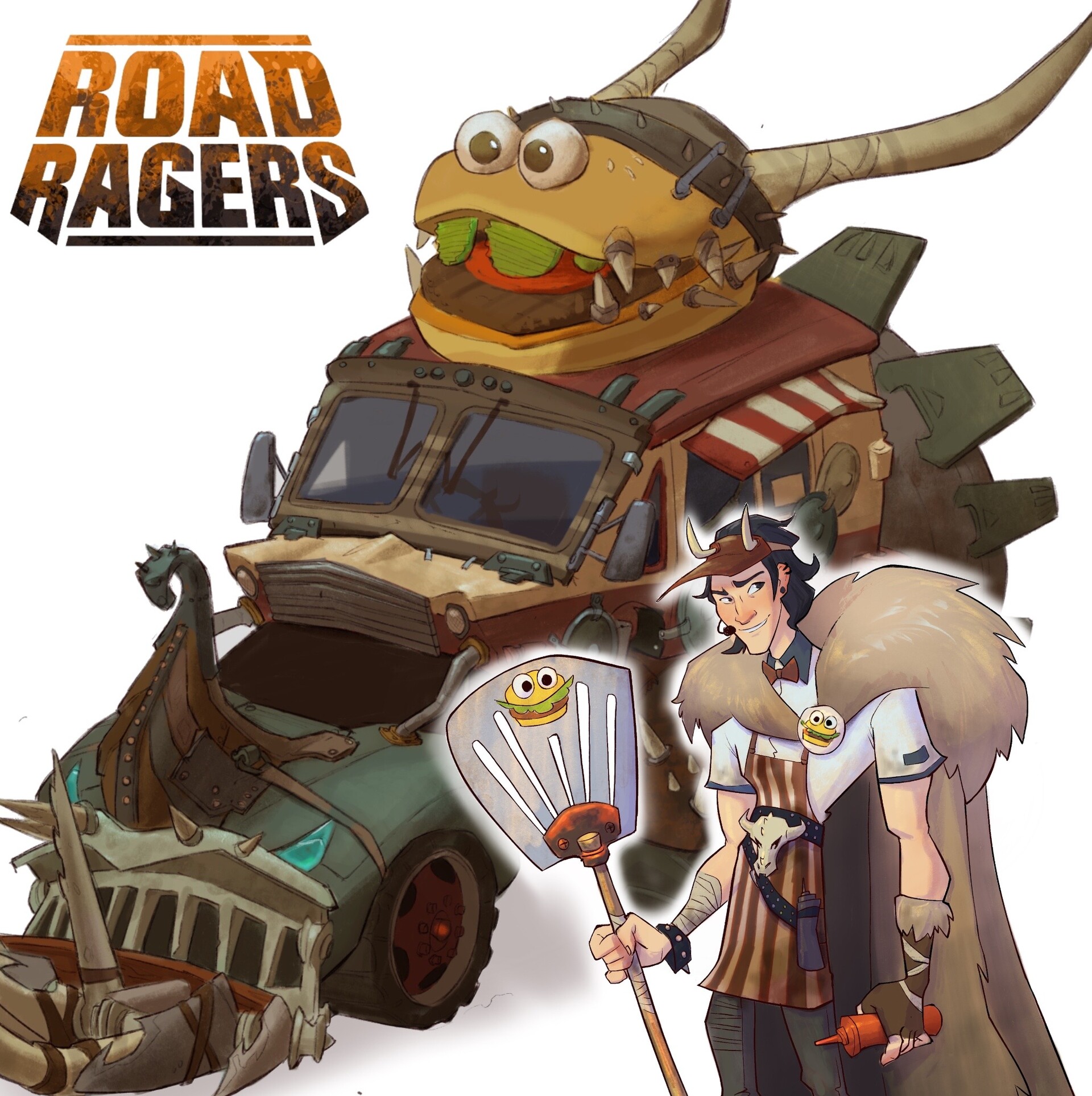 ArtStation - Video Game IP development: Road Ragers