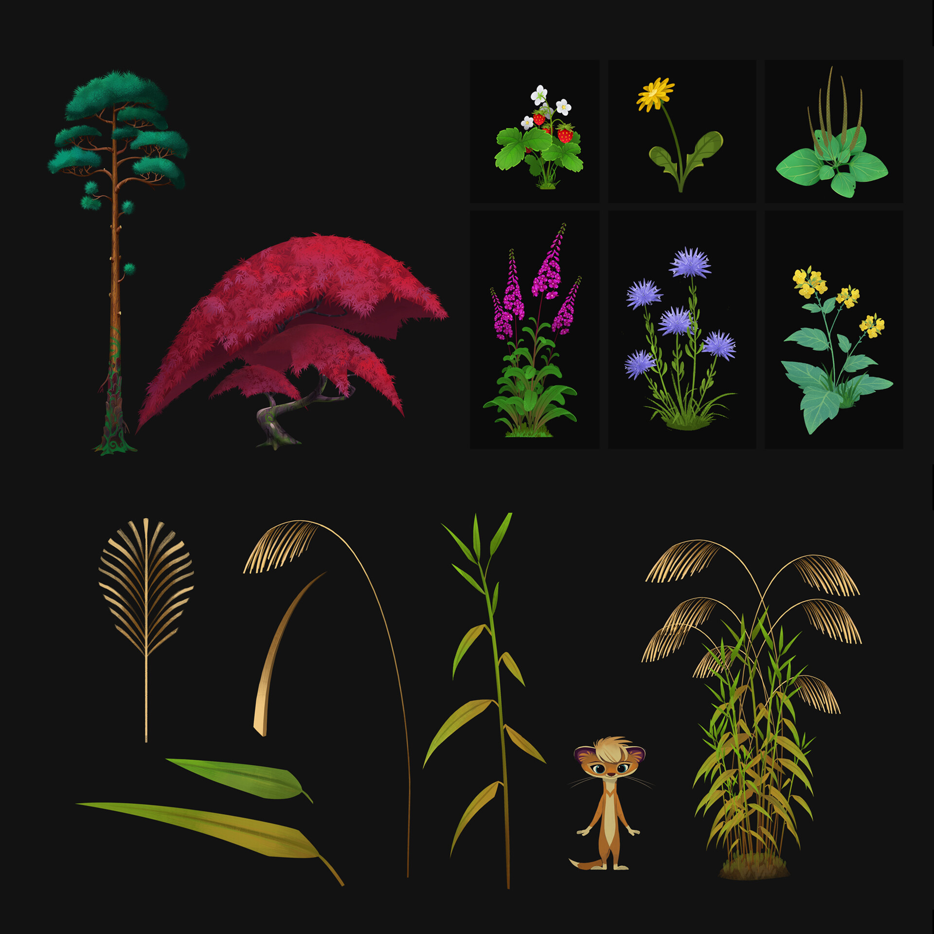 ArtStation - Concept art of plants