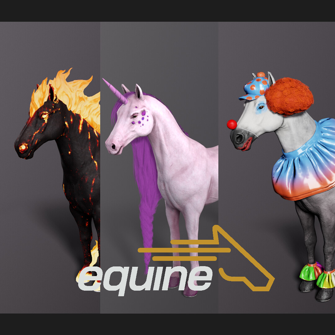 ArtStation - Equine NFT - Fantasy Horses