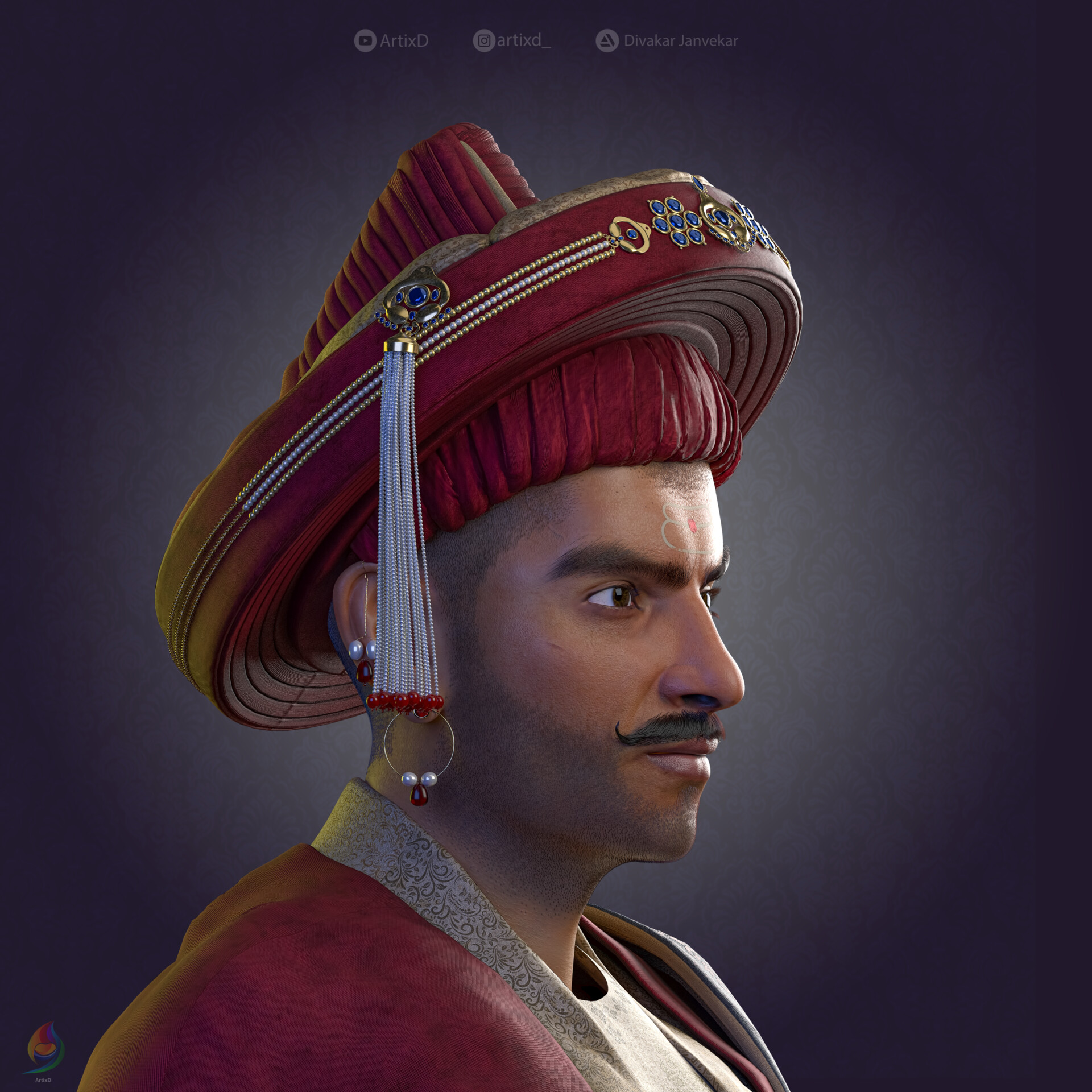 ArtStation - PESHWA BAJI-RAO I ( Peshwa of the Maratha empire )