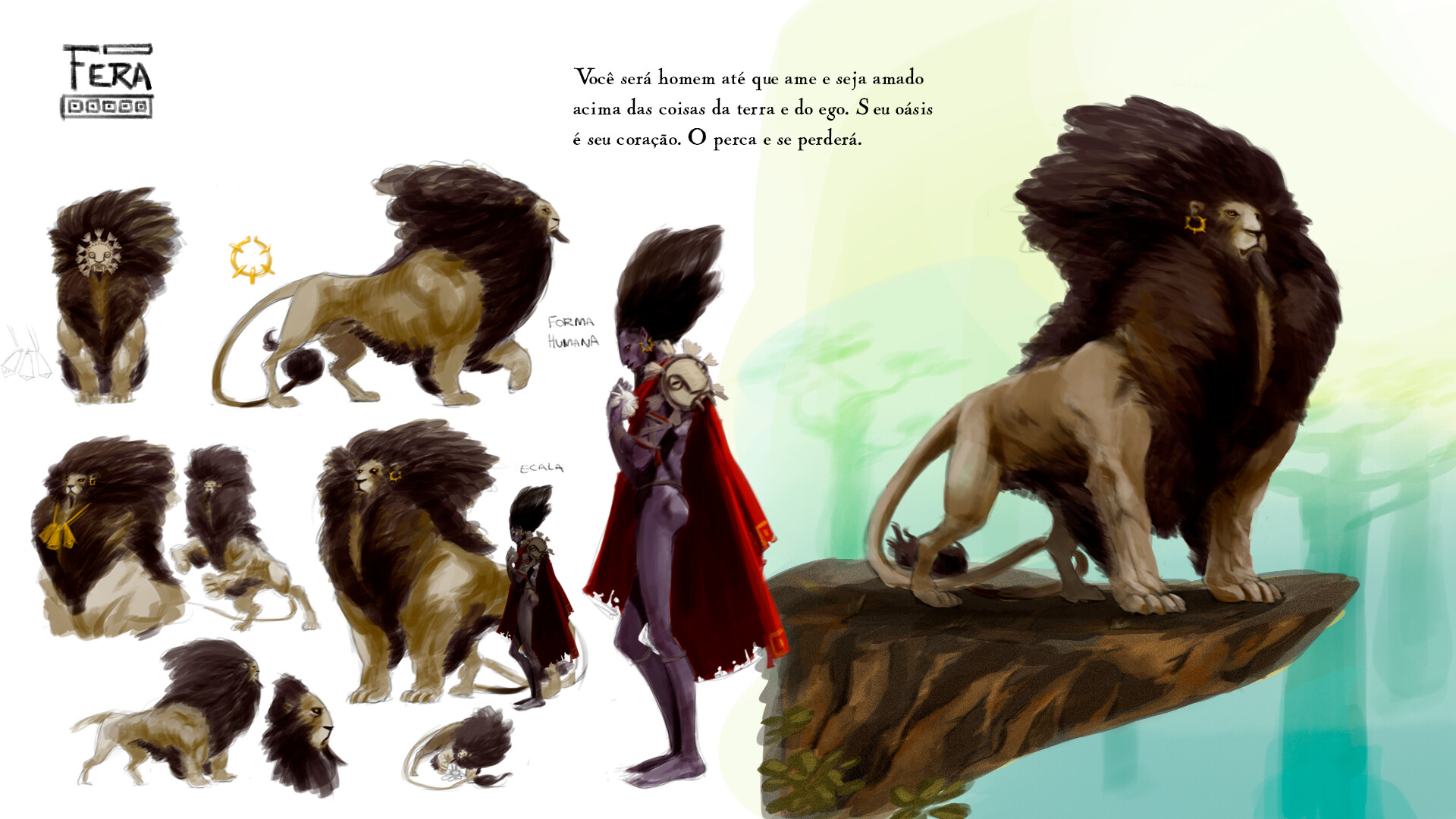 ArtStation - The Beauty and the Beast - an african tale