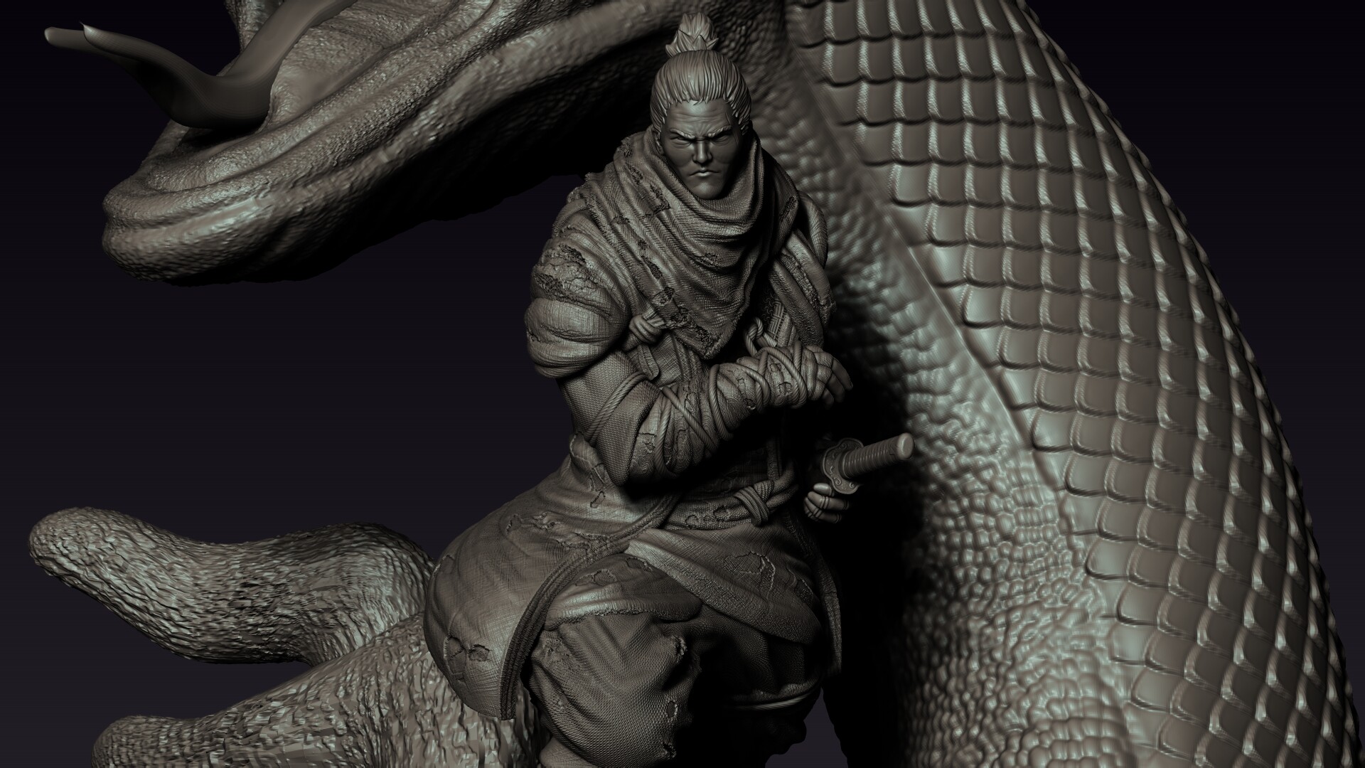 ArtStation - Sekiro Giant Snake