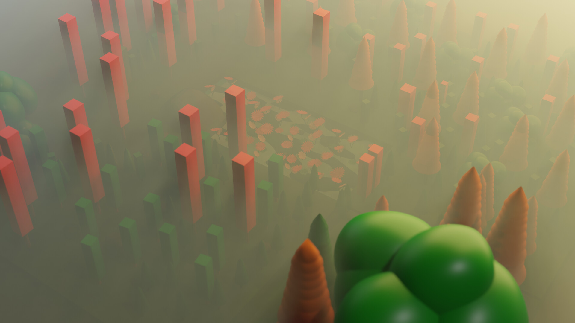 Adnan Jakaria - Foggy Morning In a low poly forest