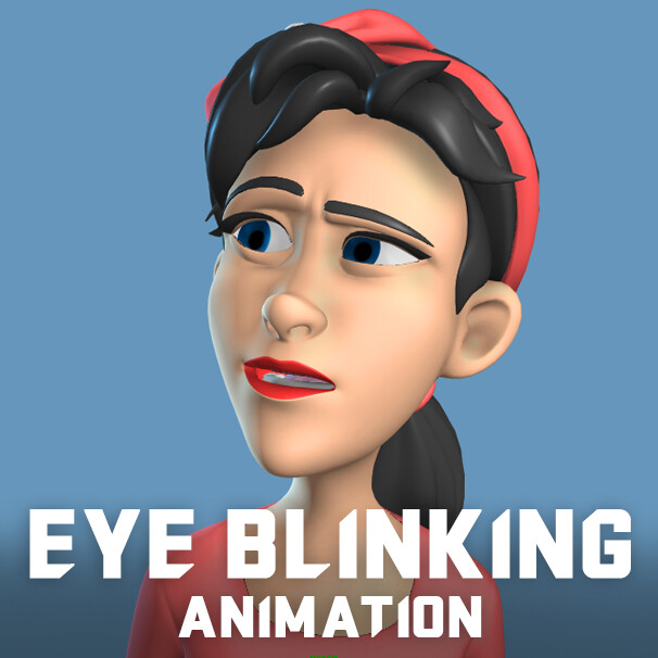 ArtStation - Character Animation Study #1 - Eye Blinking Exploration