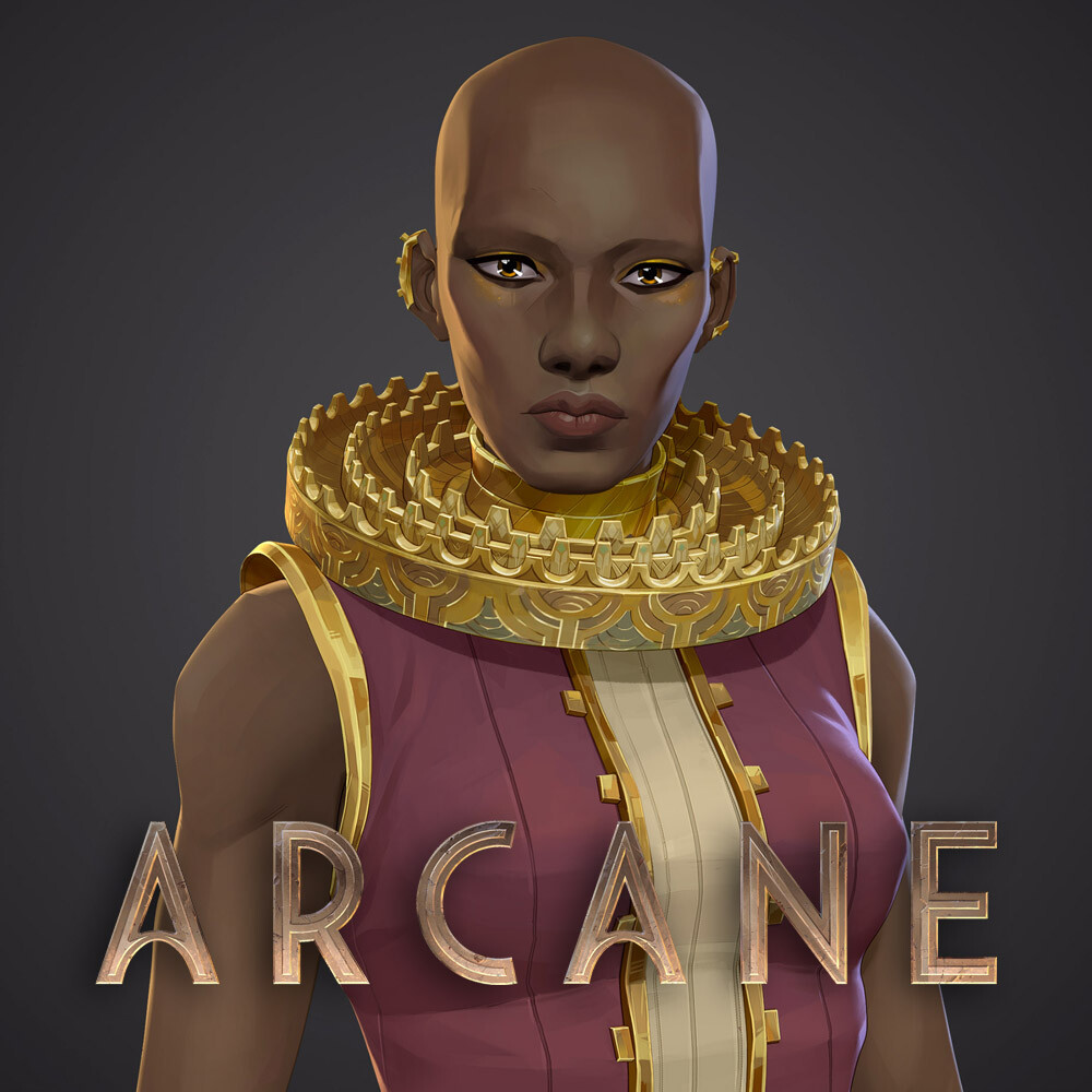 ArtStation - ARCANE - Councilor Shoola - Texturing