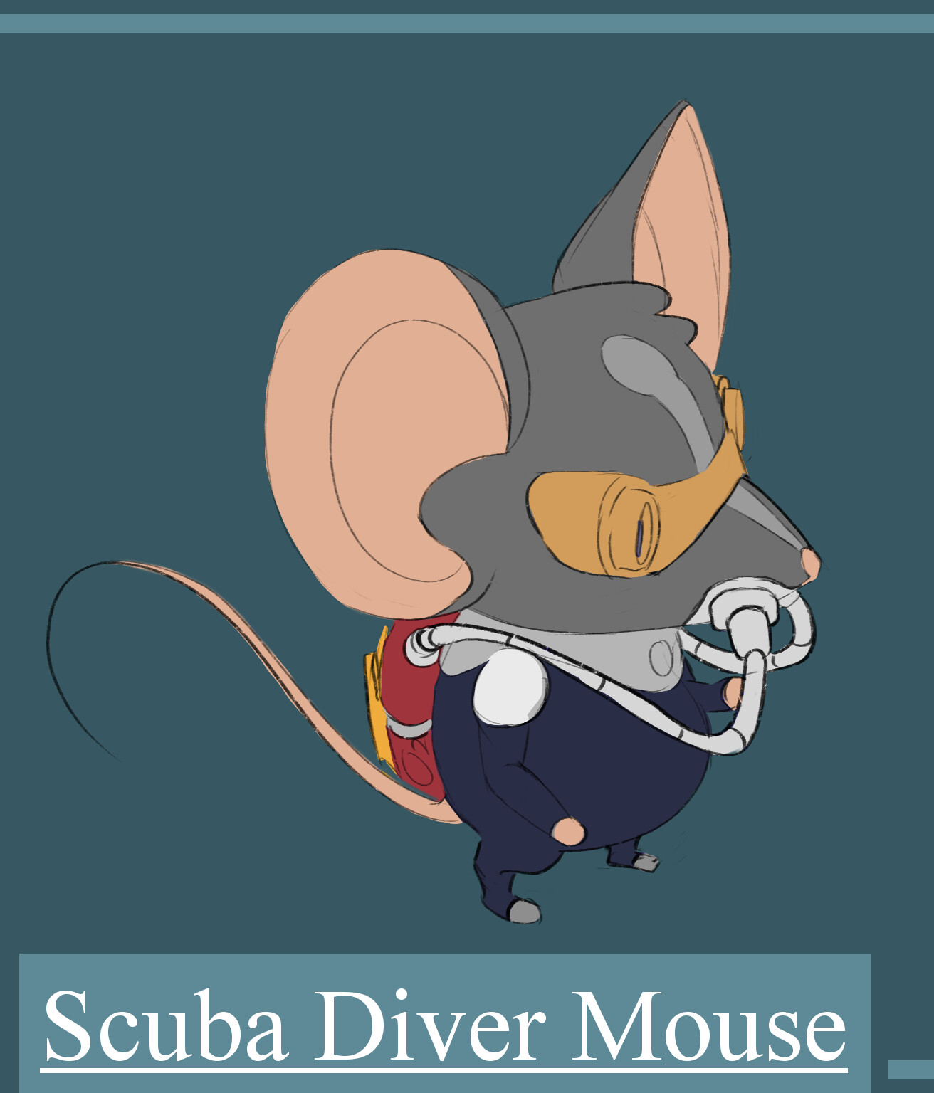 ArtStation - Scuba Diver Mouse Concept