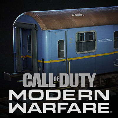 ArtStation - Train passenger car - Call of Duty®: Modern Warfare (2019)