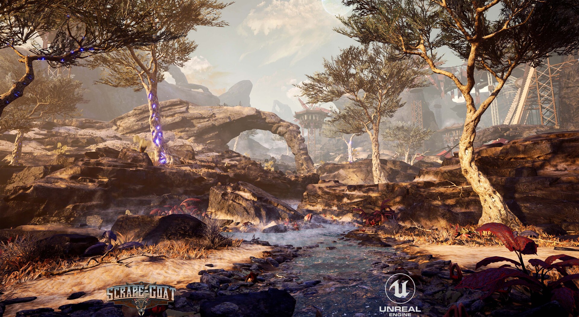 ArtStation - Scrape-Goat - Alien Canyon (Senior Thesis WIP)