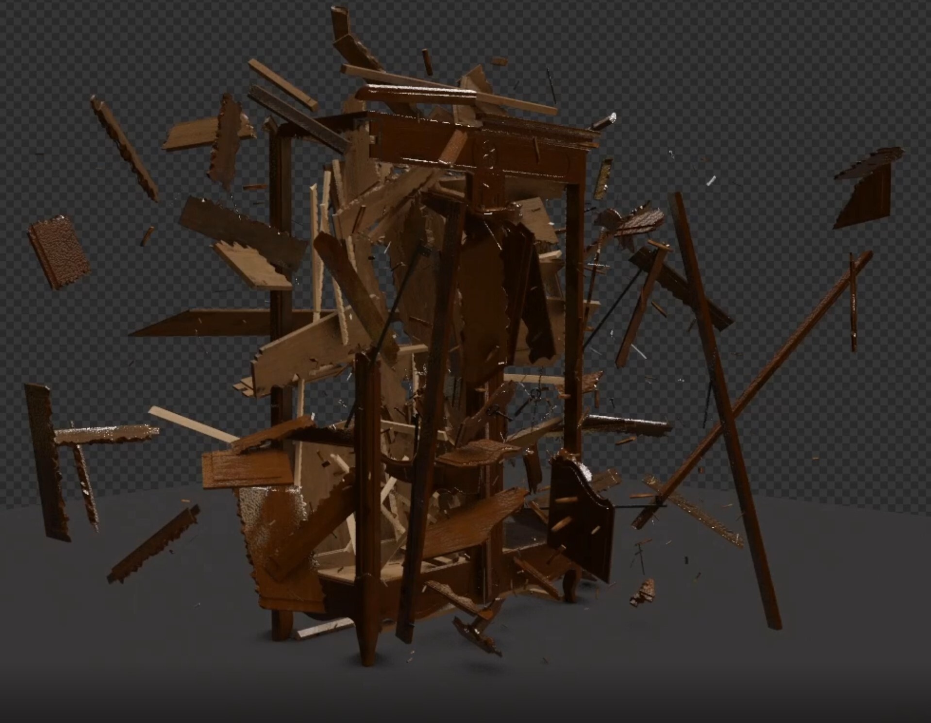 ArtStation - Destruction test in blender