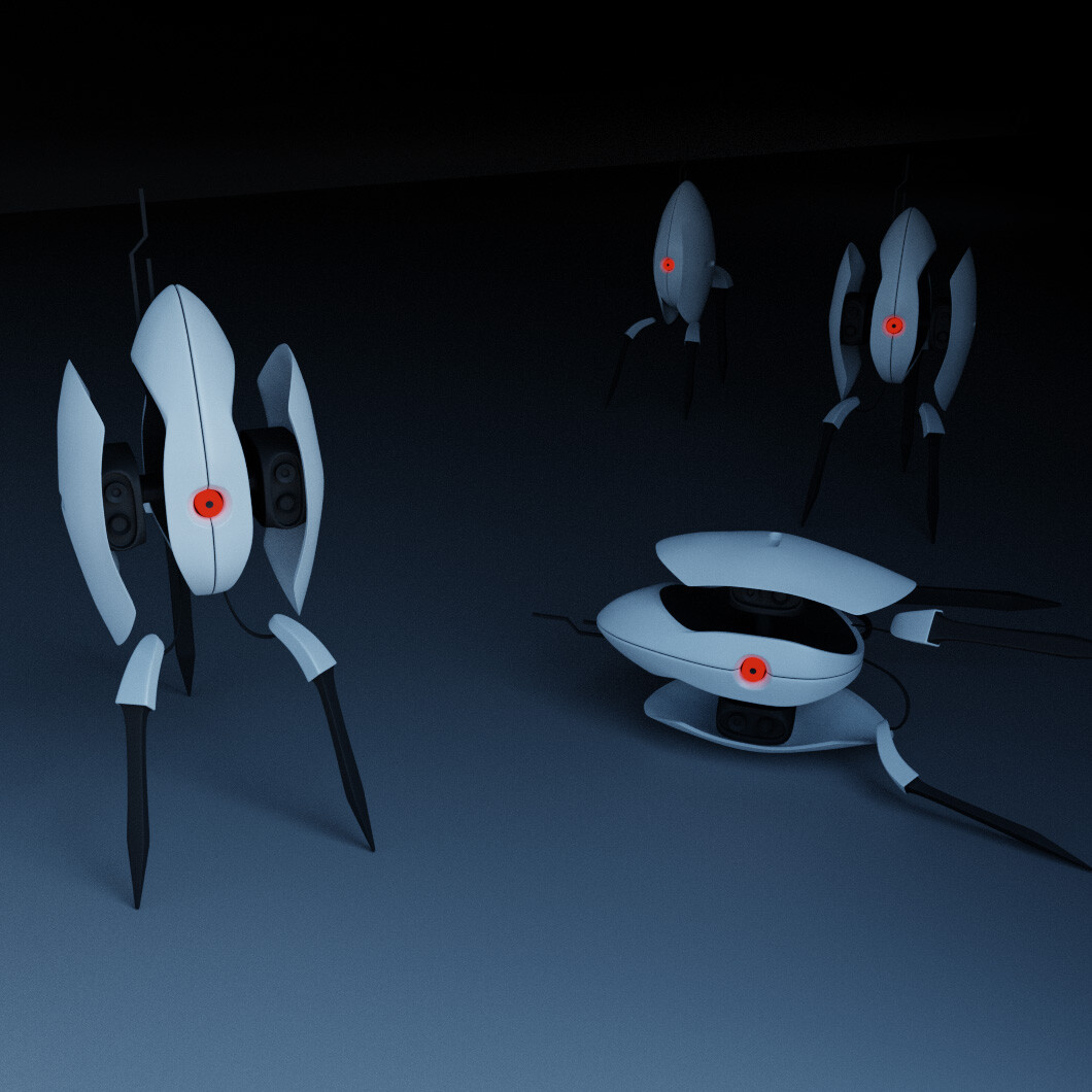 ArtStation - [Portal] Turrets