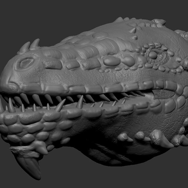 ArtStation - Dragon Face Sculpt