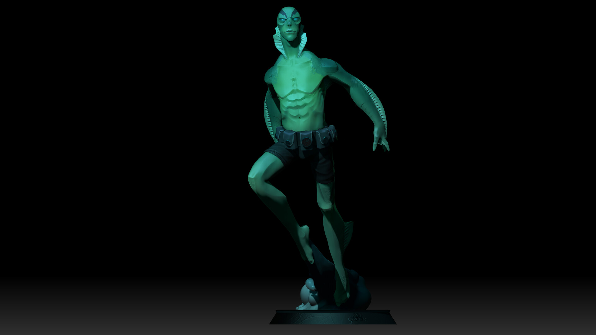 ArtStation - Abe Sapien- highpoly model