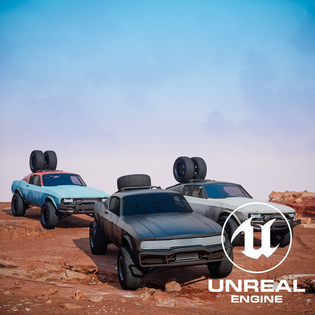 ArtStation - Rally Cars Pack. UE4 Asset