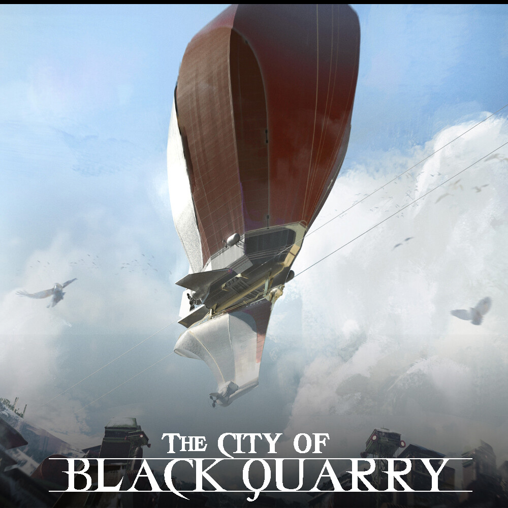 ArtStation - Quarry City Airship and Vehicles