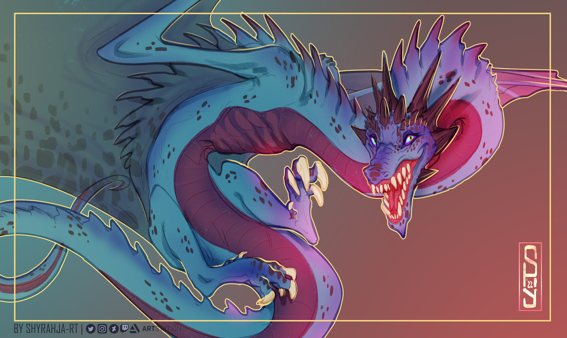 ArtStation - Blue Dragon