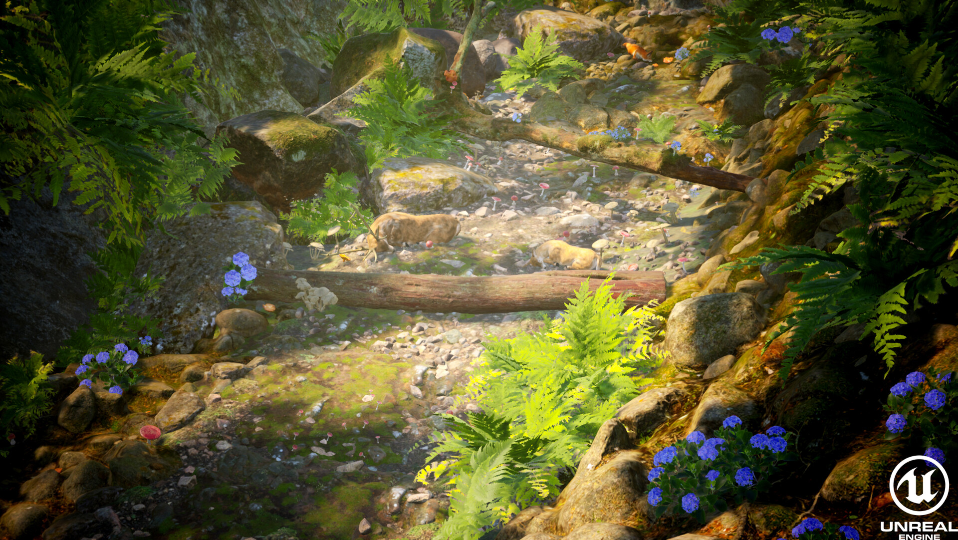 ArtStation - Forest path made in Unreal Engine