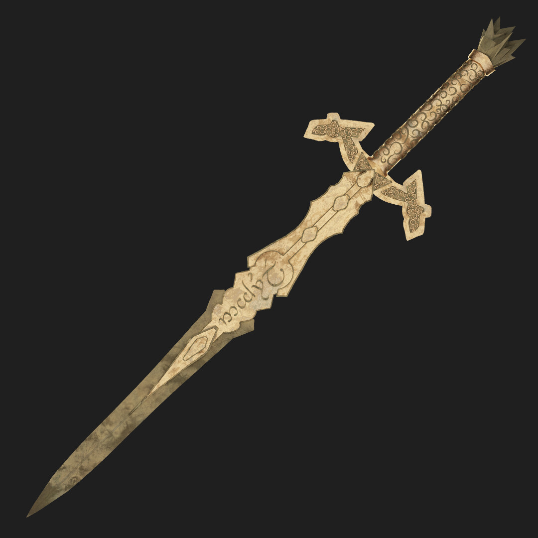 ArtStation - Earth Elven Sword