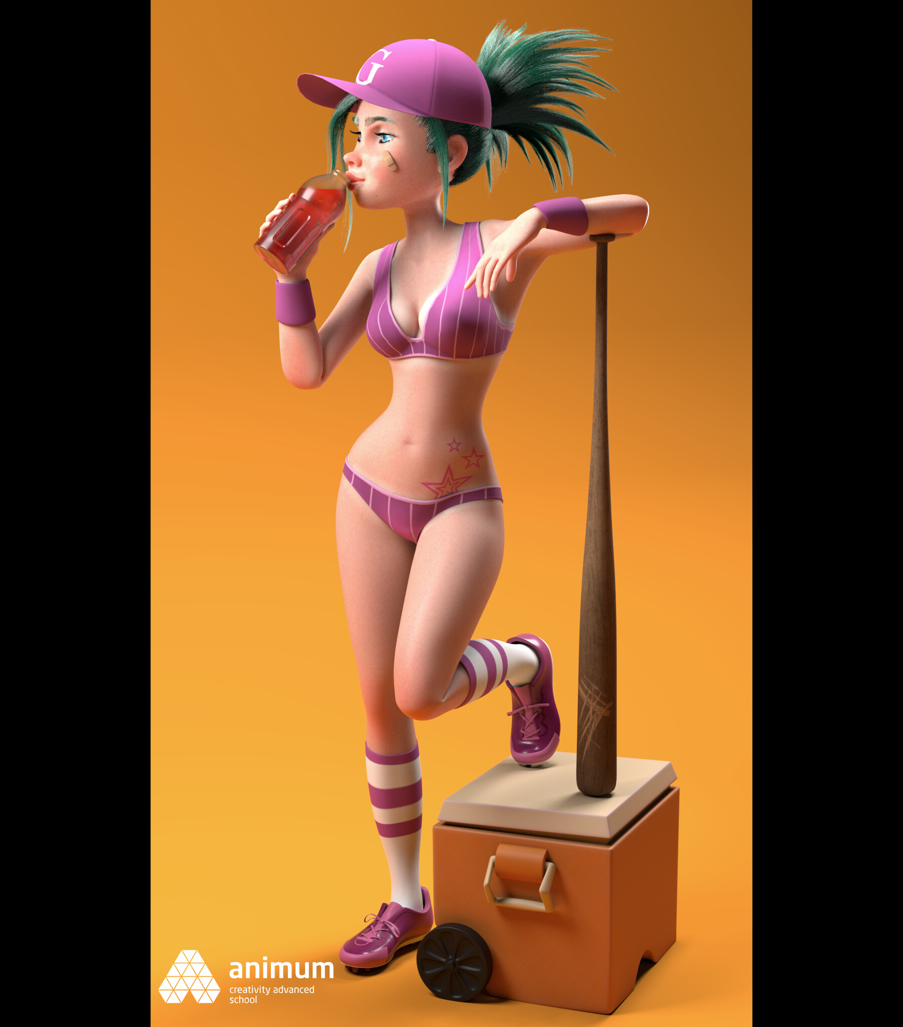 ArtStation - Baseball Girl