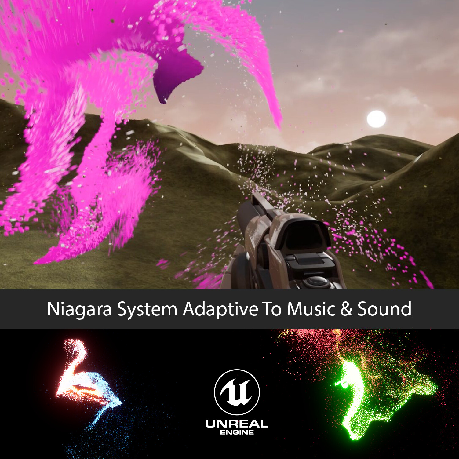 ArtStation - Realtime Niagara VFX on Audio Input - UE4