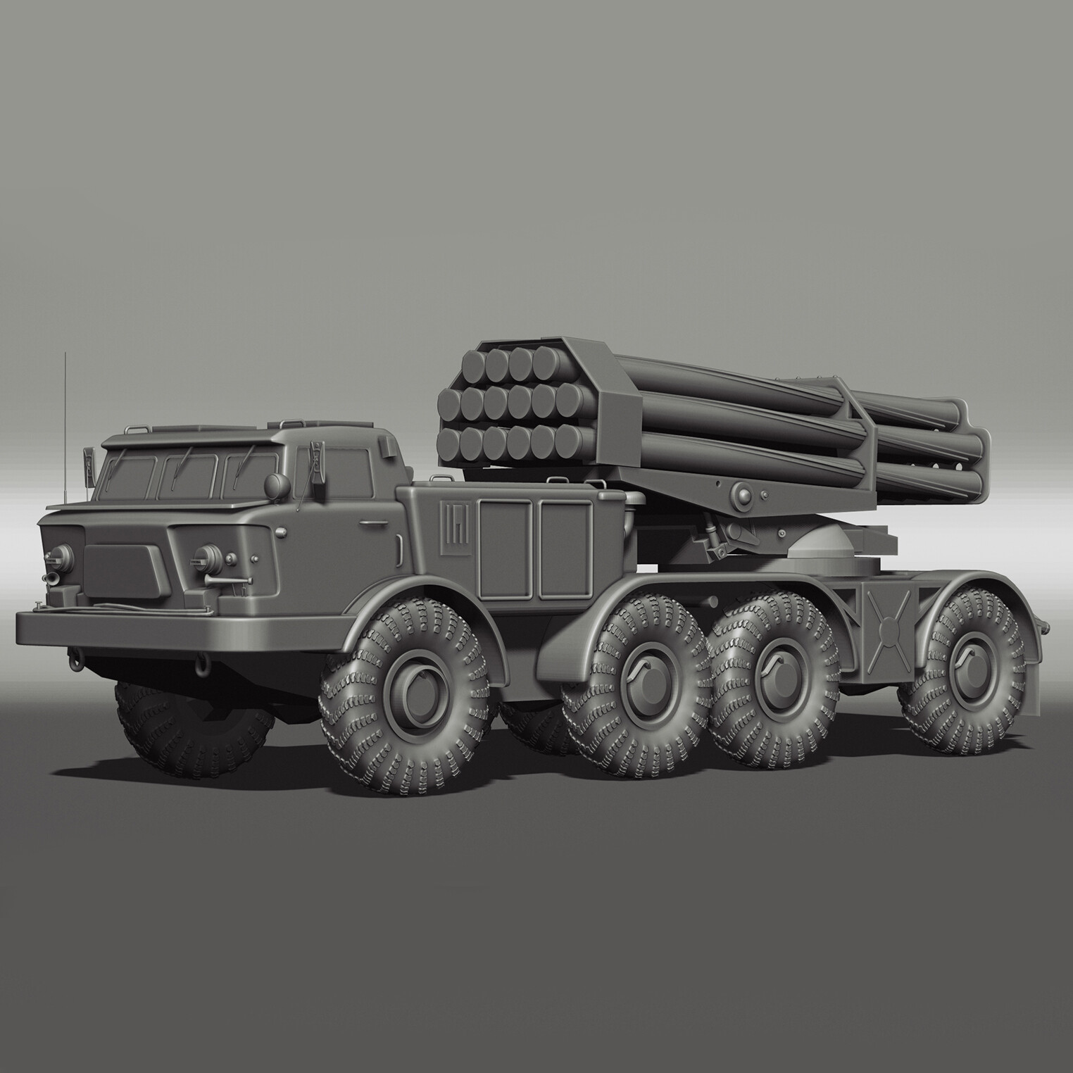 ArtStation - W.I.P. BM-27 "Uragan"