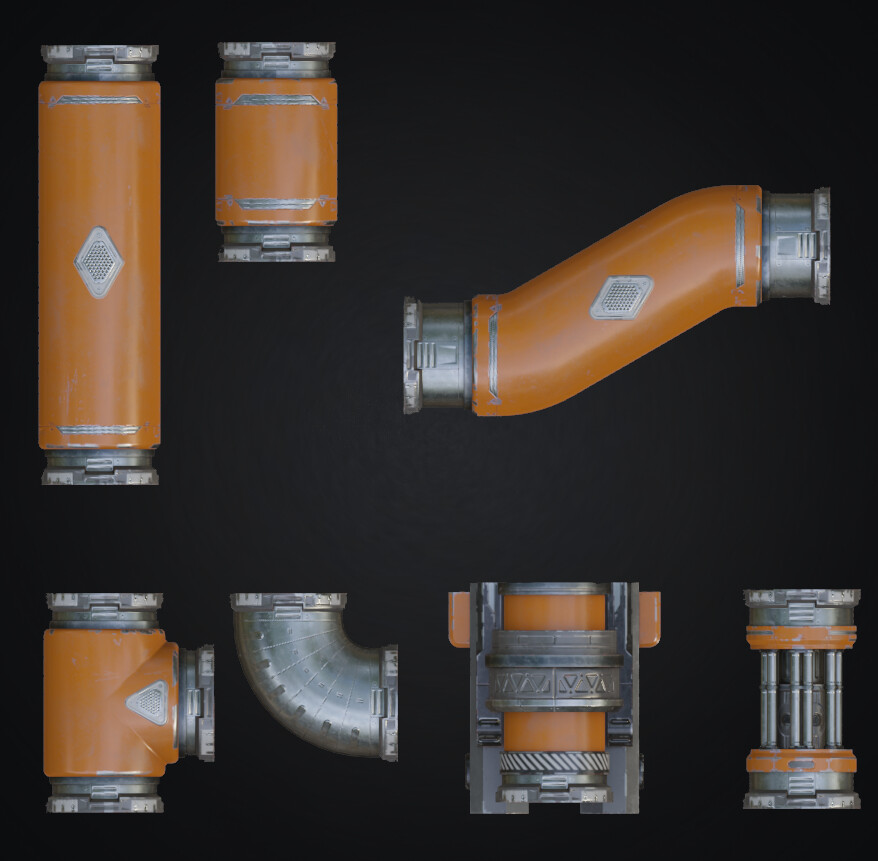 ArtStation - Sci-fi Pipes