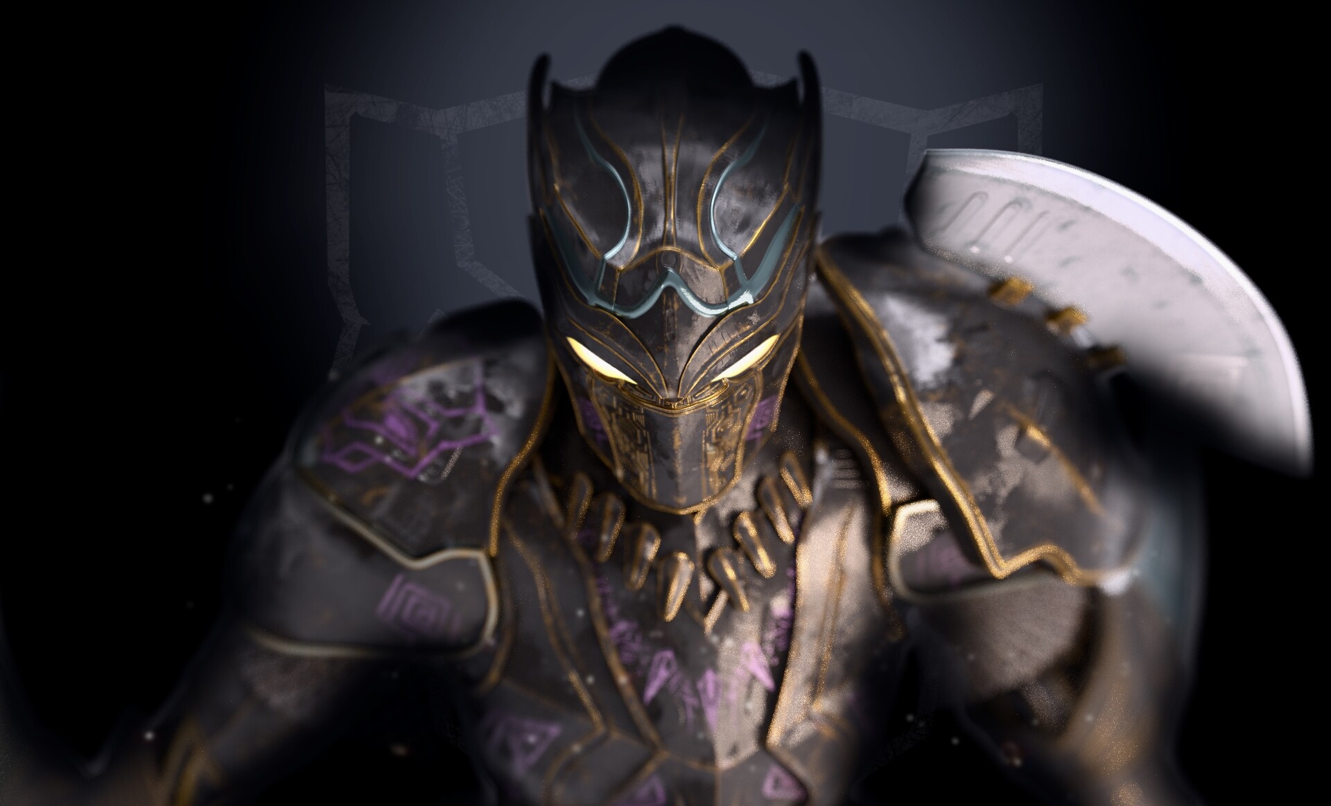 ArtStation - Black Panther medieval armor