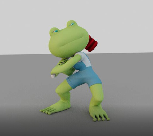 ArtStation - Frog Girl Character Animations