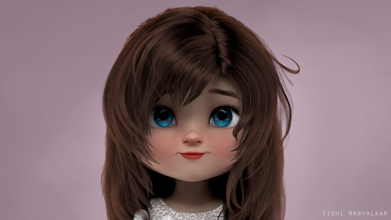 ArtStation - Cute girl 3D model
