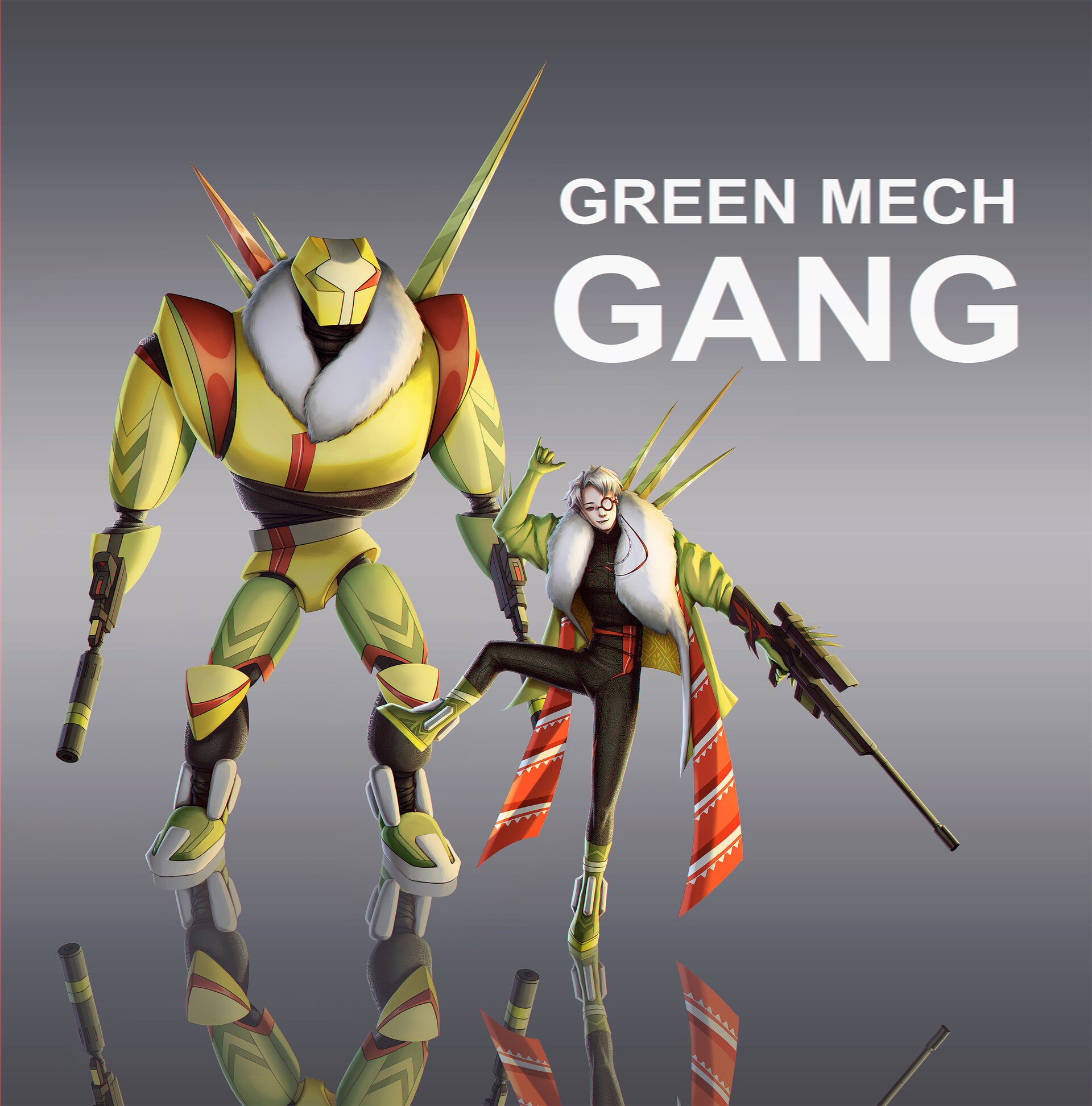 ArtStation - Green Mech Gang
