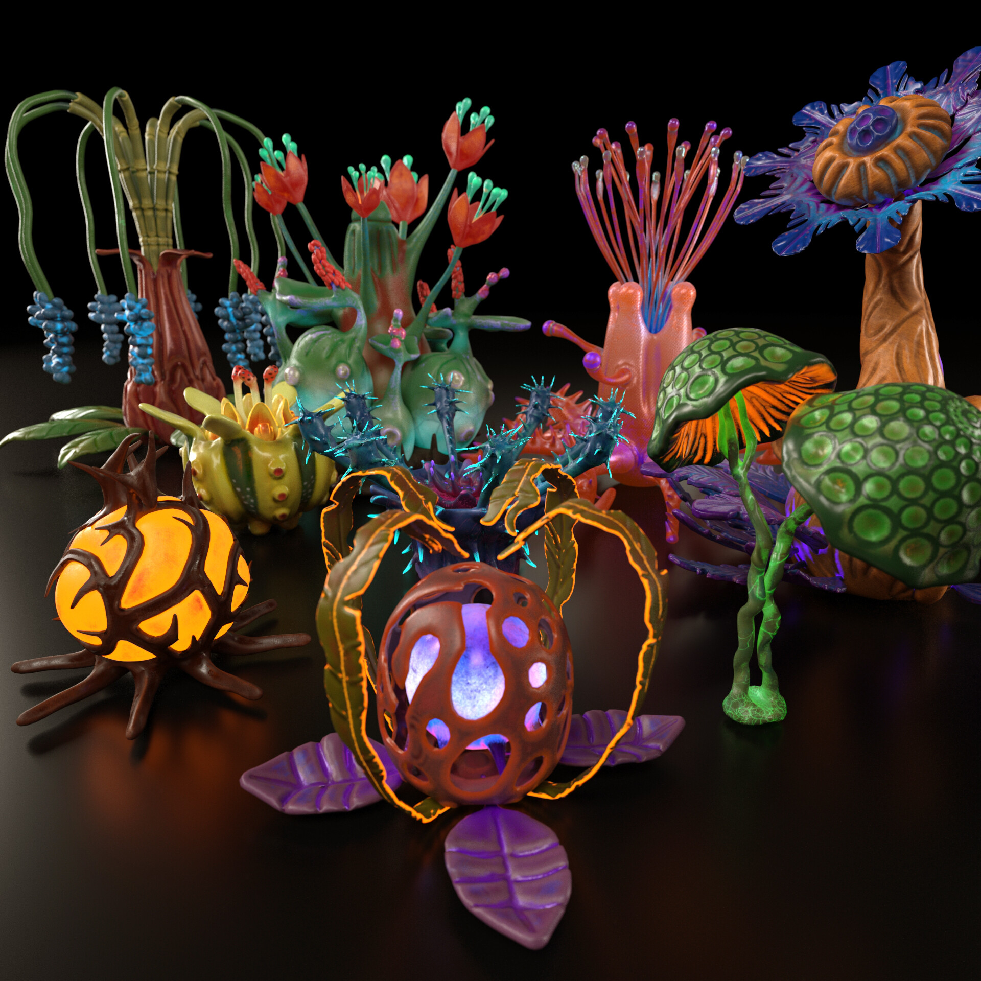 ArtStation - Fantasy plants pack