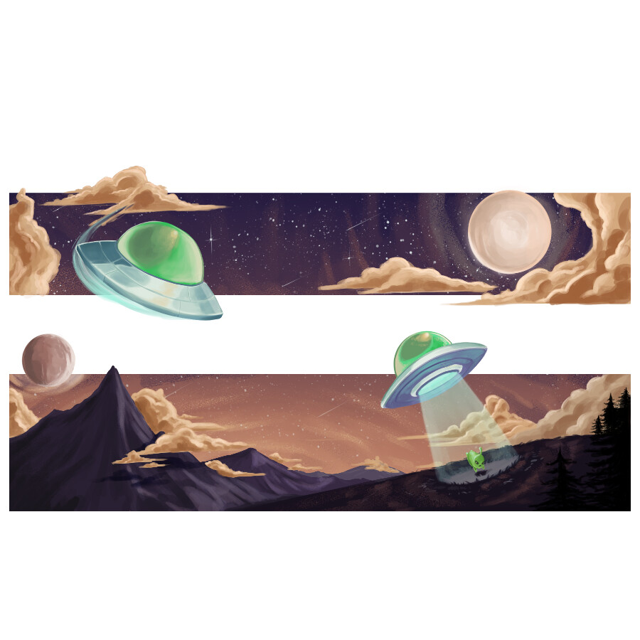 ArtStation - Astronaut Bard header and footer