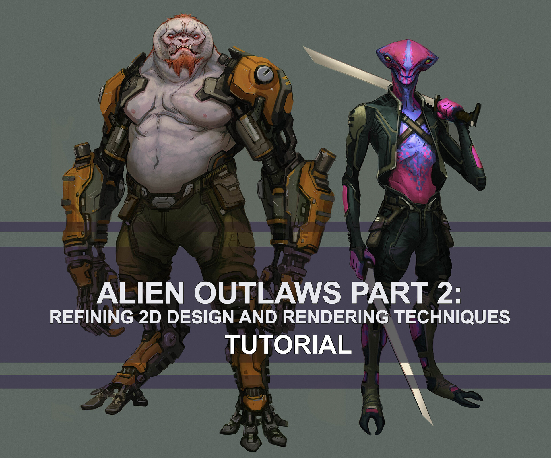 ArtStation - Alien Outlaws Part 2: Refining 2D Design and Rendering ...