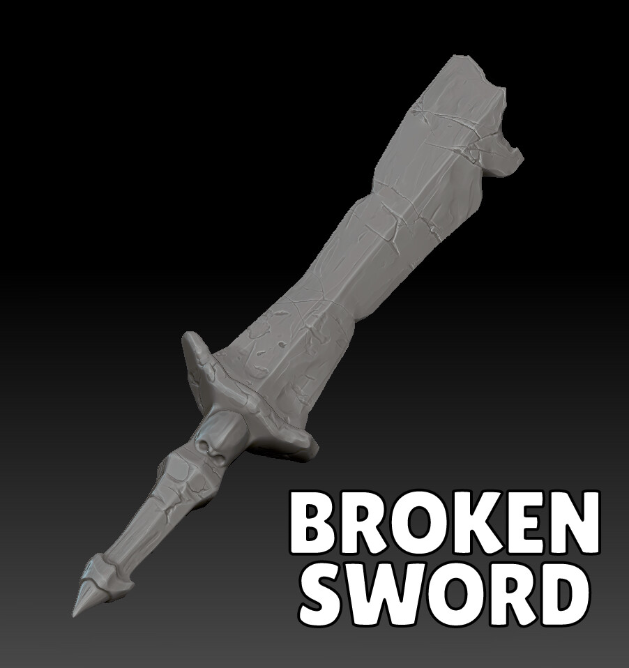 ArtStation - Broken Sword [Stylized/Hyper realism].